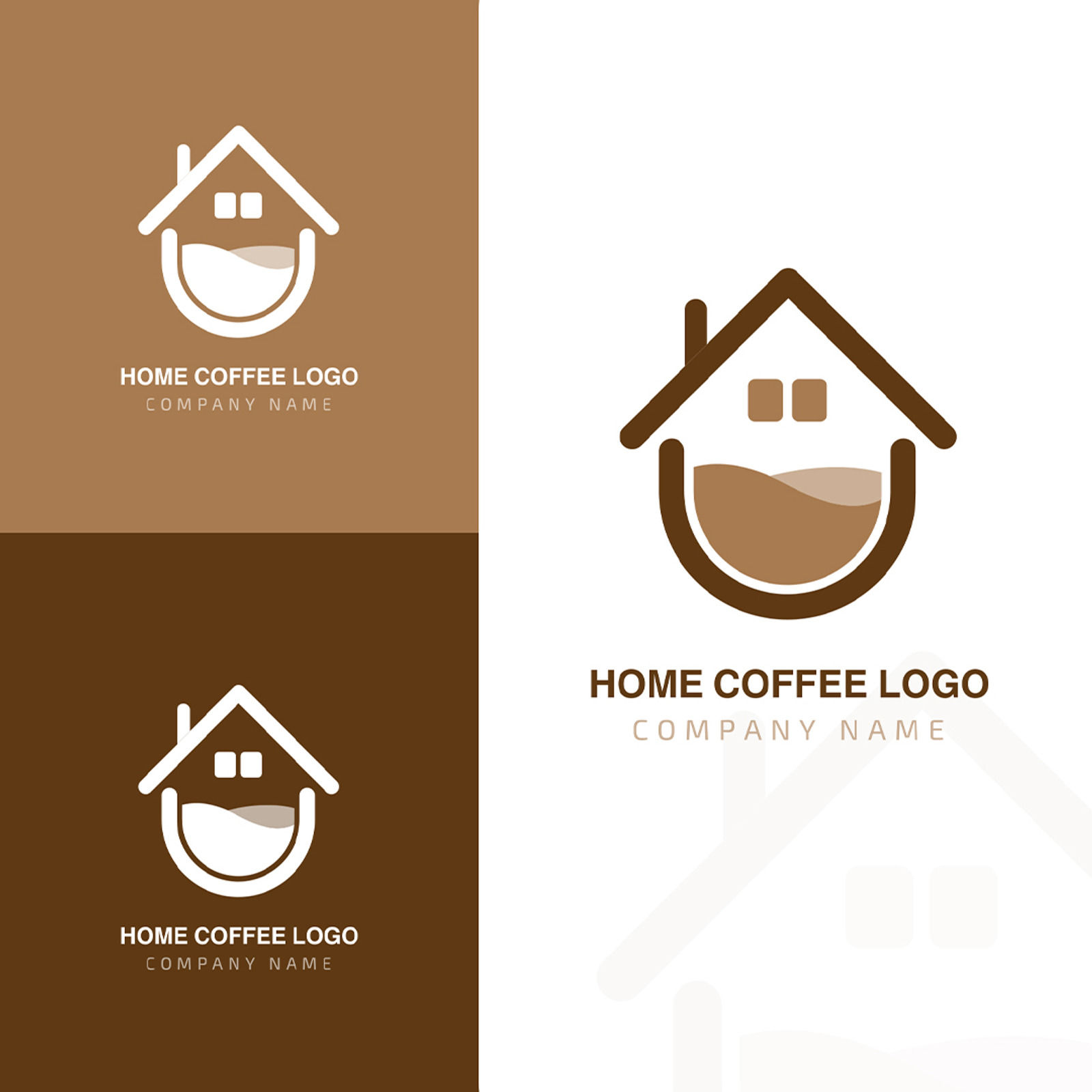 Home Coffee Logo Cafes and Parks #325145 - TemplateMonster