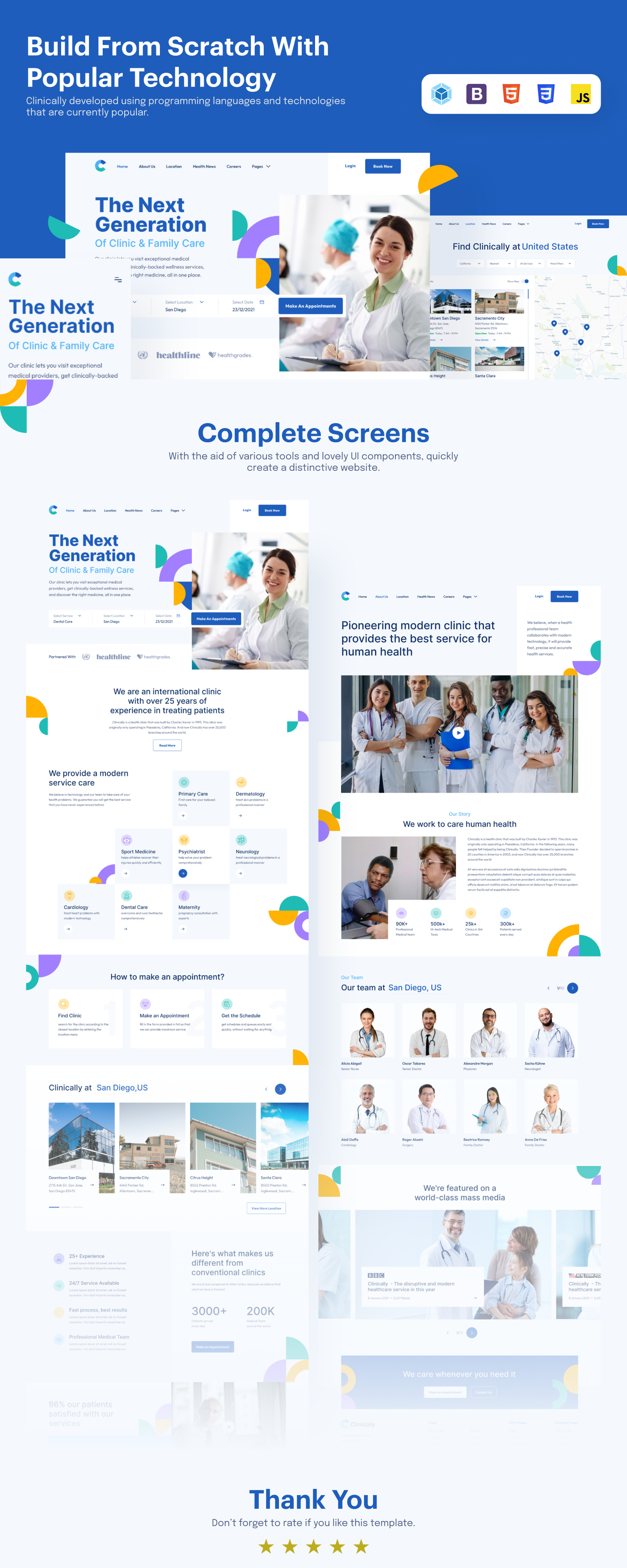 Clinically - Healthcare & Medical Website Template