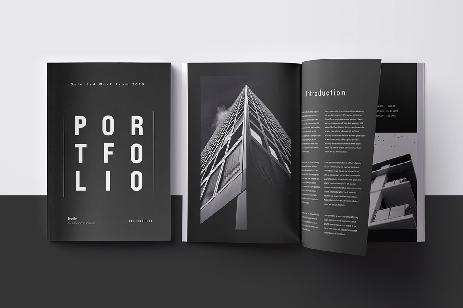 Black and White Portfolio Template #332967 - TemplateMonster