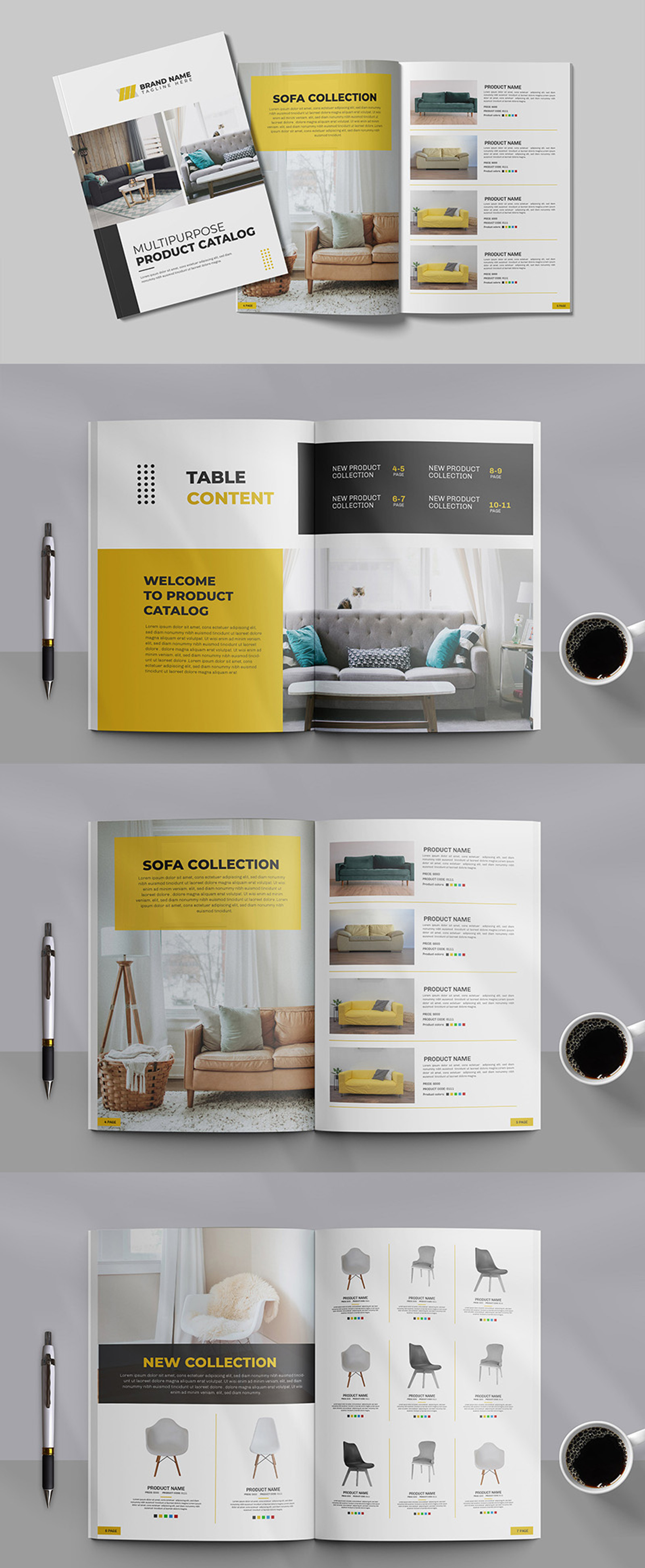 Furniture catalog design or Product catalog - TemplateMonster