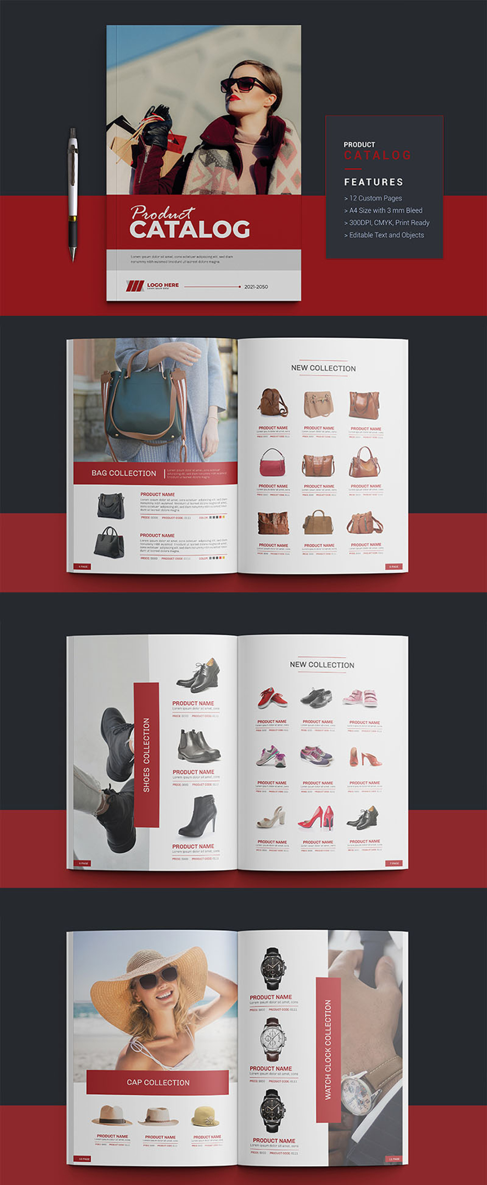 Clothing Product Catalog or Fashion Catalog and Brochure