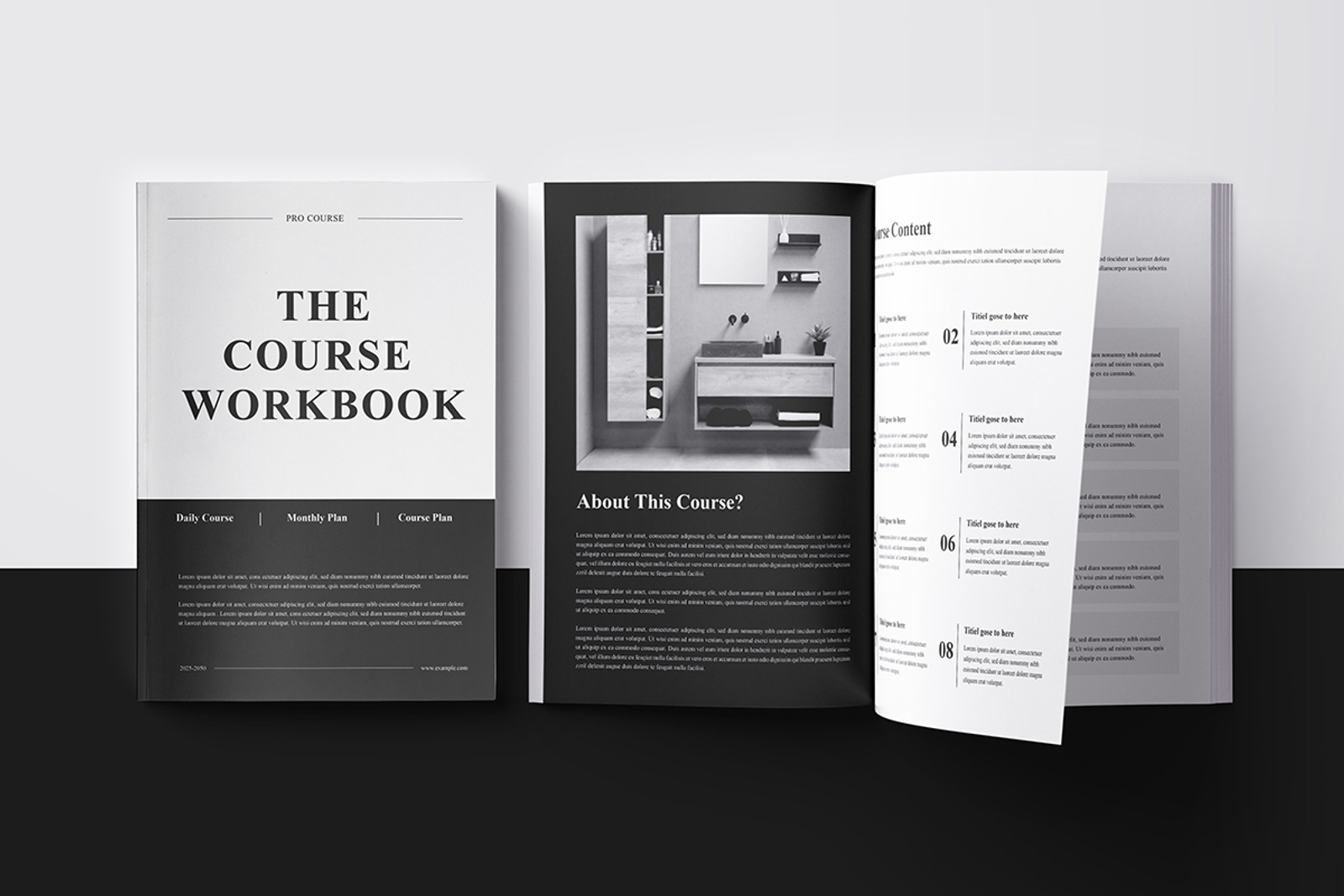 The Course Workbook Layout #345058 - TemplateMonster