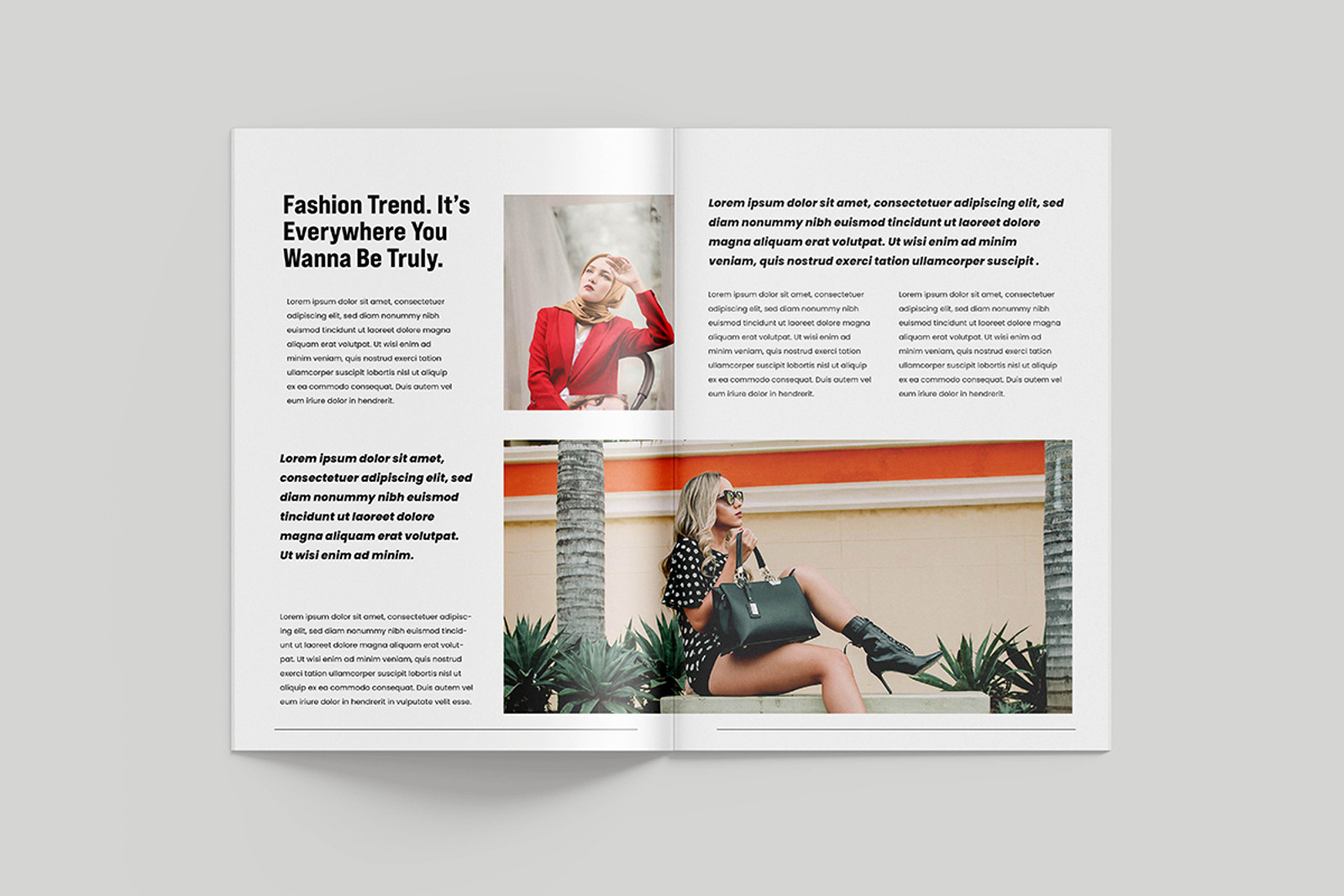 Magazine Layout Template Fashion Magazine Layout Design