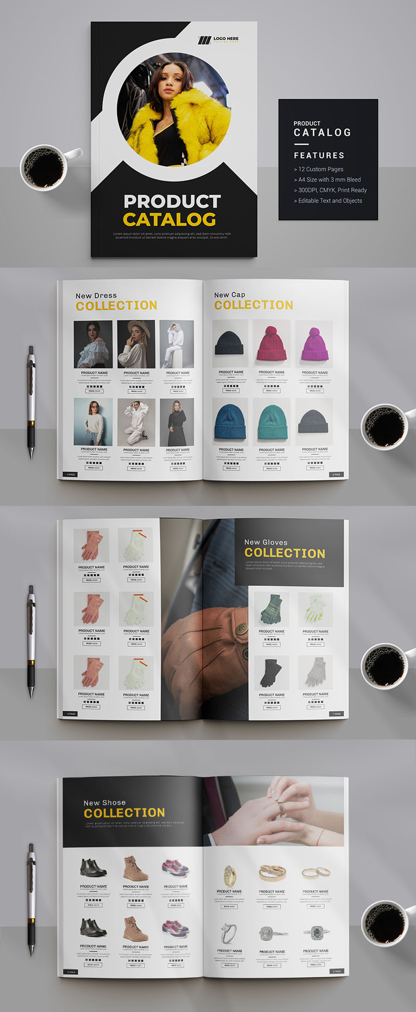 Clothing Product Catalog or catalog template
