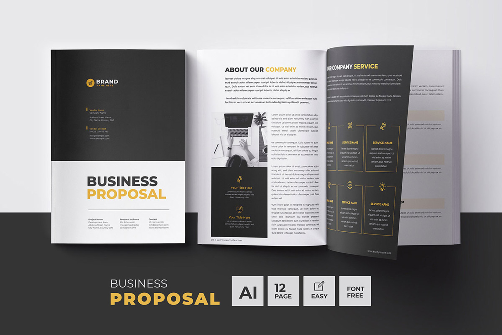 Business Proposal Template Design #330506 - TemplateMonster