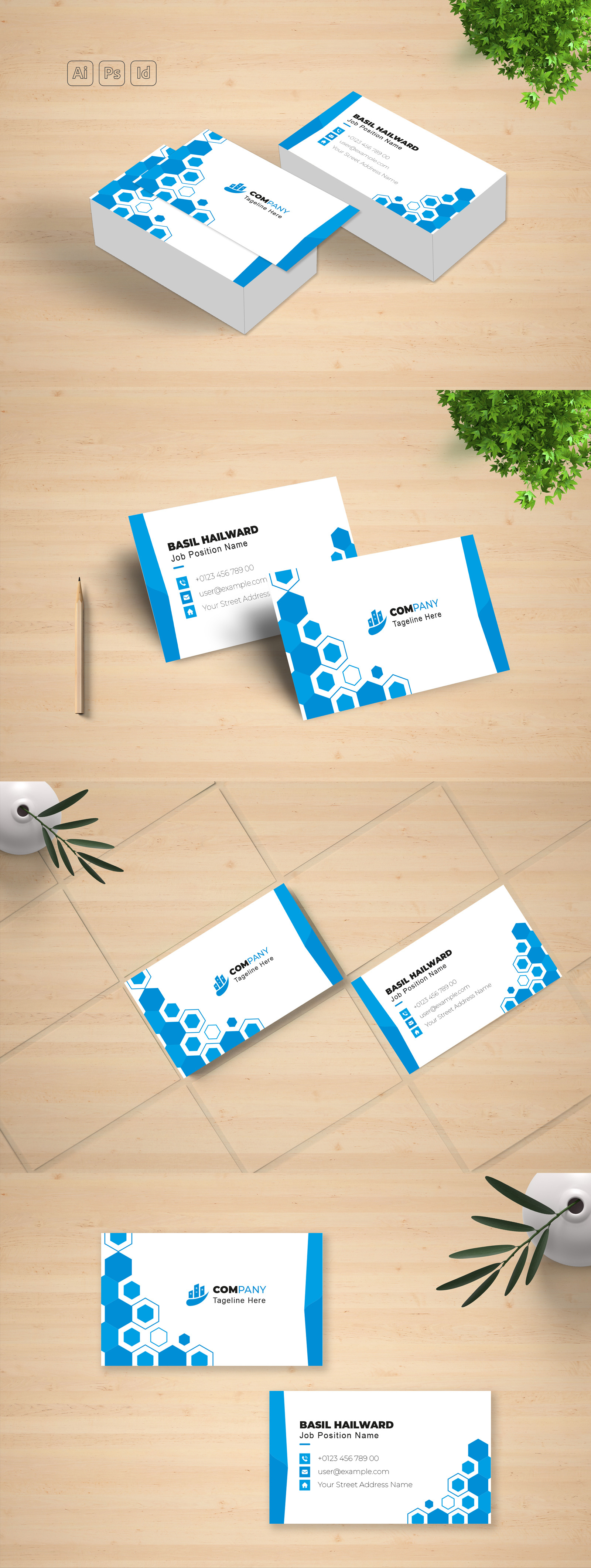 Business Card Template Design layout - TemplateMonster
