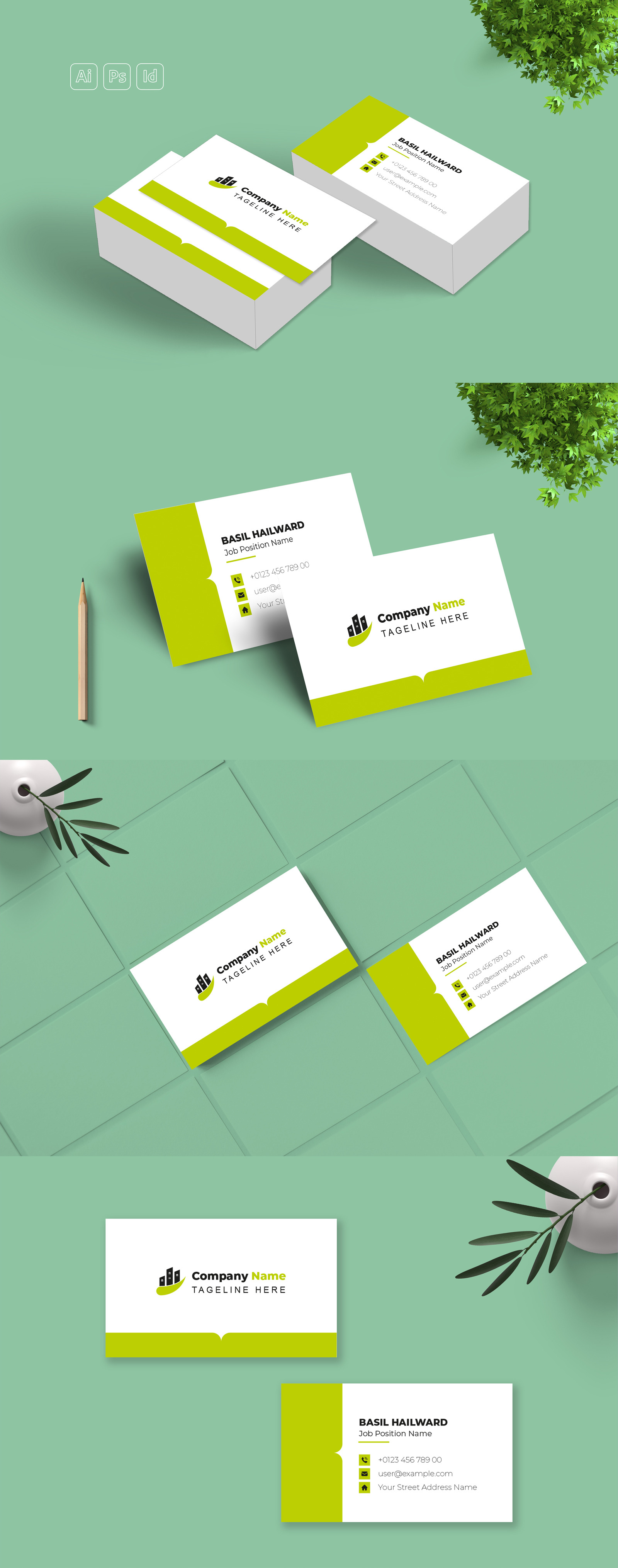Business Card Template Layout #325332 - TemplateMonster