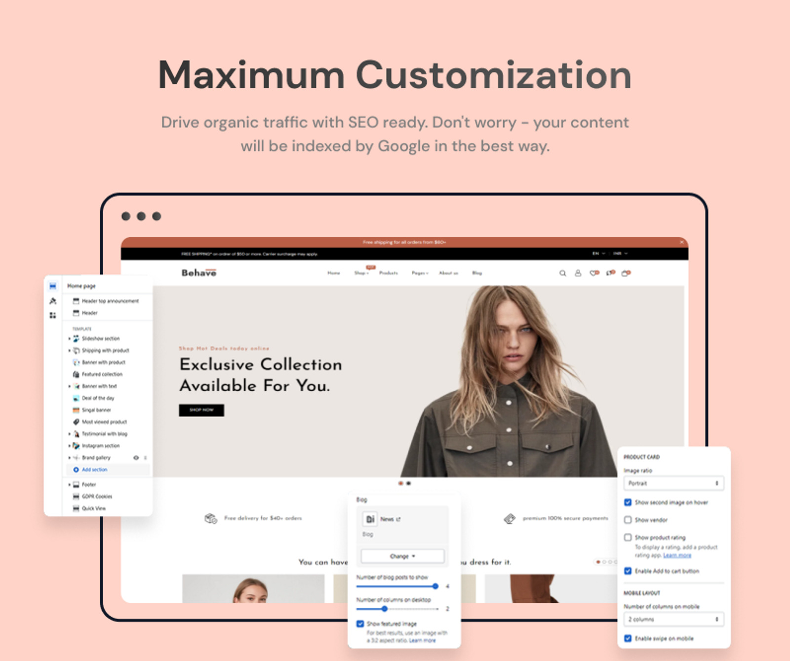 Behave - Fashion & Accessory High level Shopify 2.0 Multi-purpose Responsive Theme