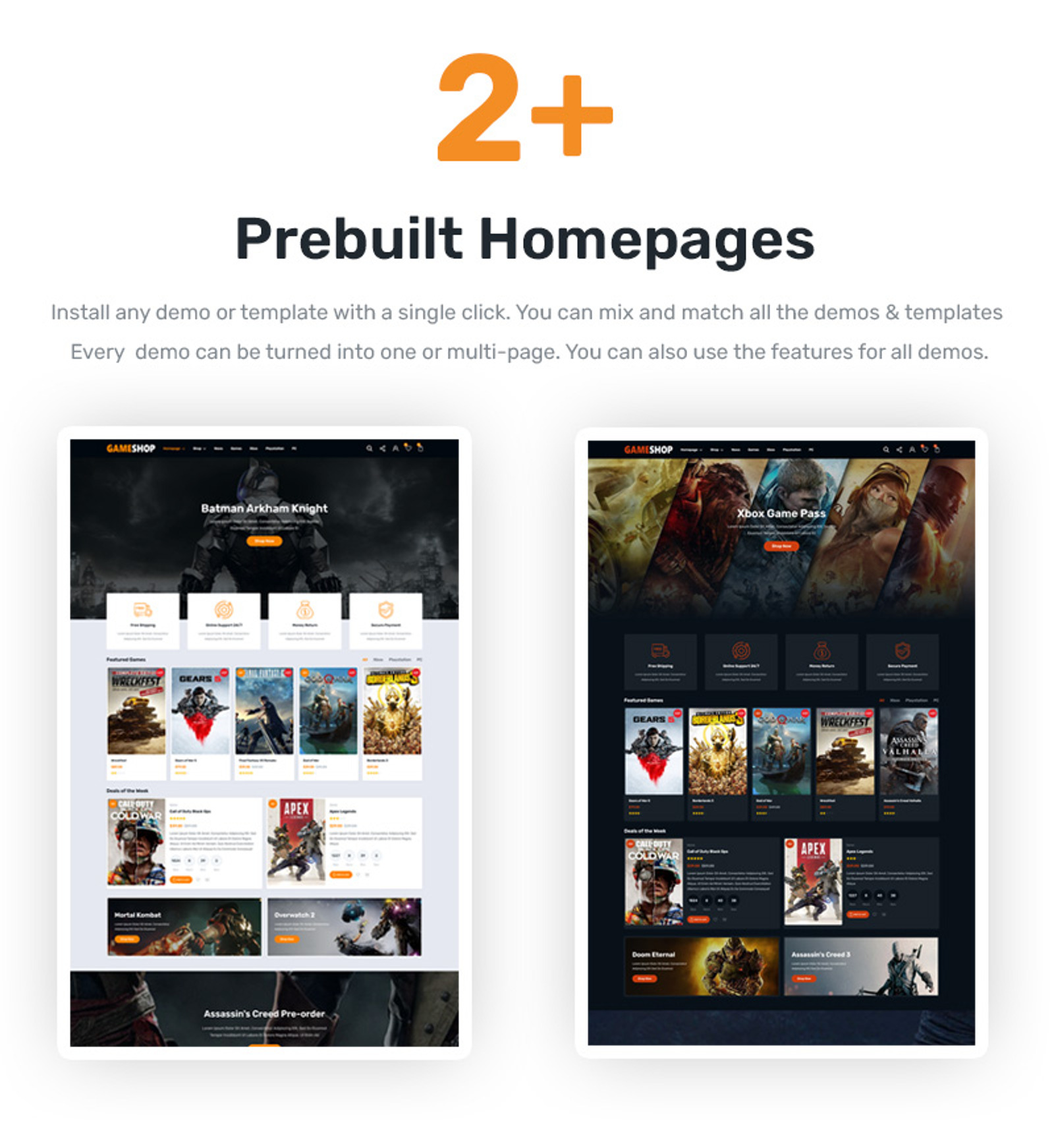GameShop - Game Store WooCommerce WordPress Theme