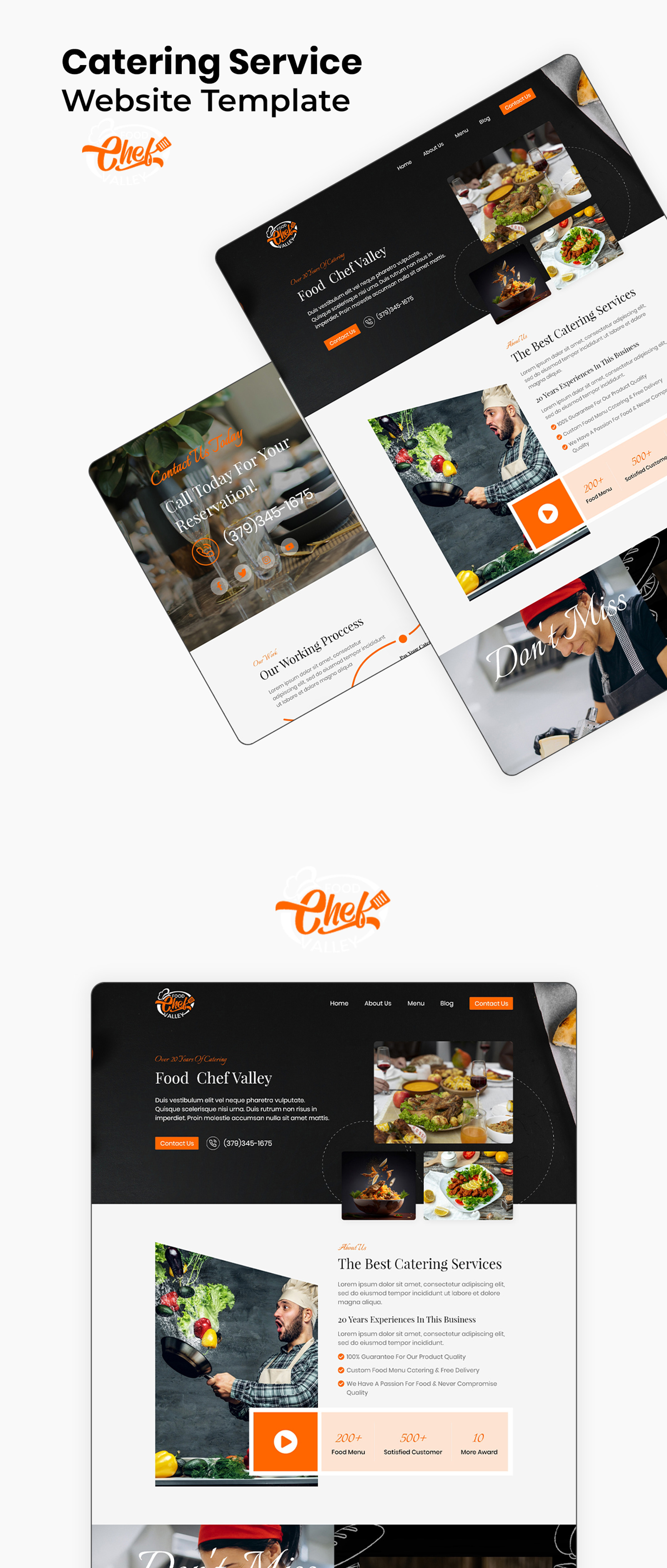 Catering Service Web Template #336978 - TemplateMonster