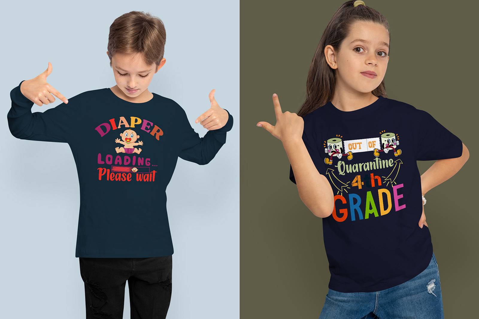 Baby/Kids T-Shirt Designs Bundle #384316 - TemplateMonster