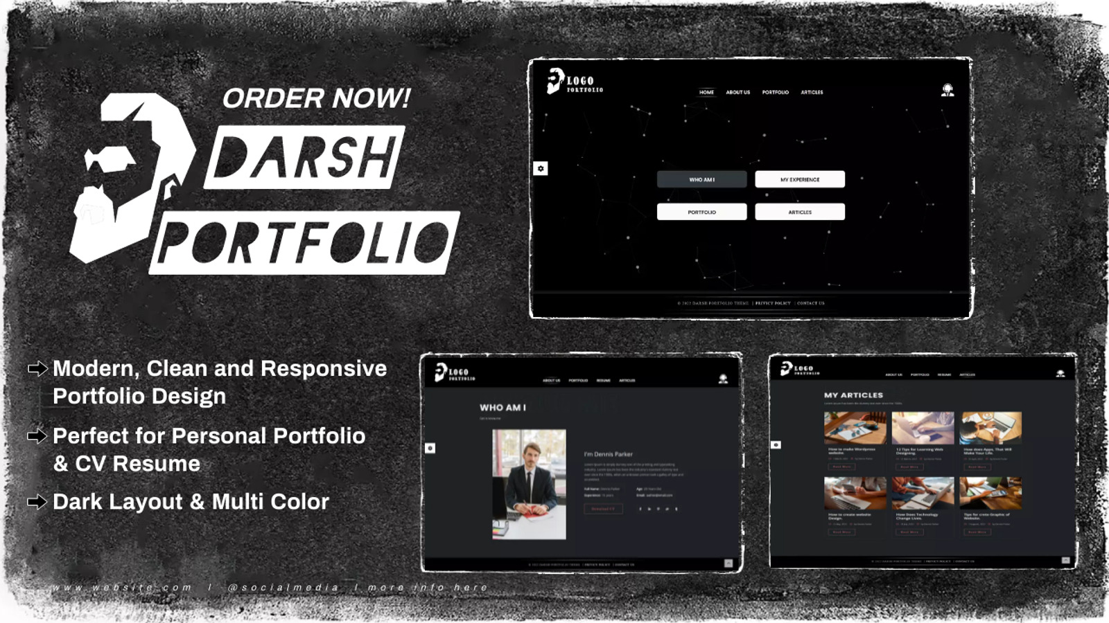 Darsh - Personal Creative Portfolio Template