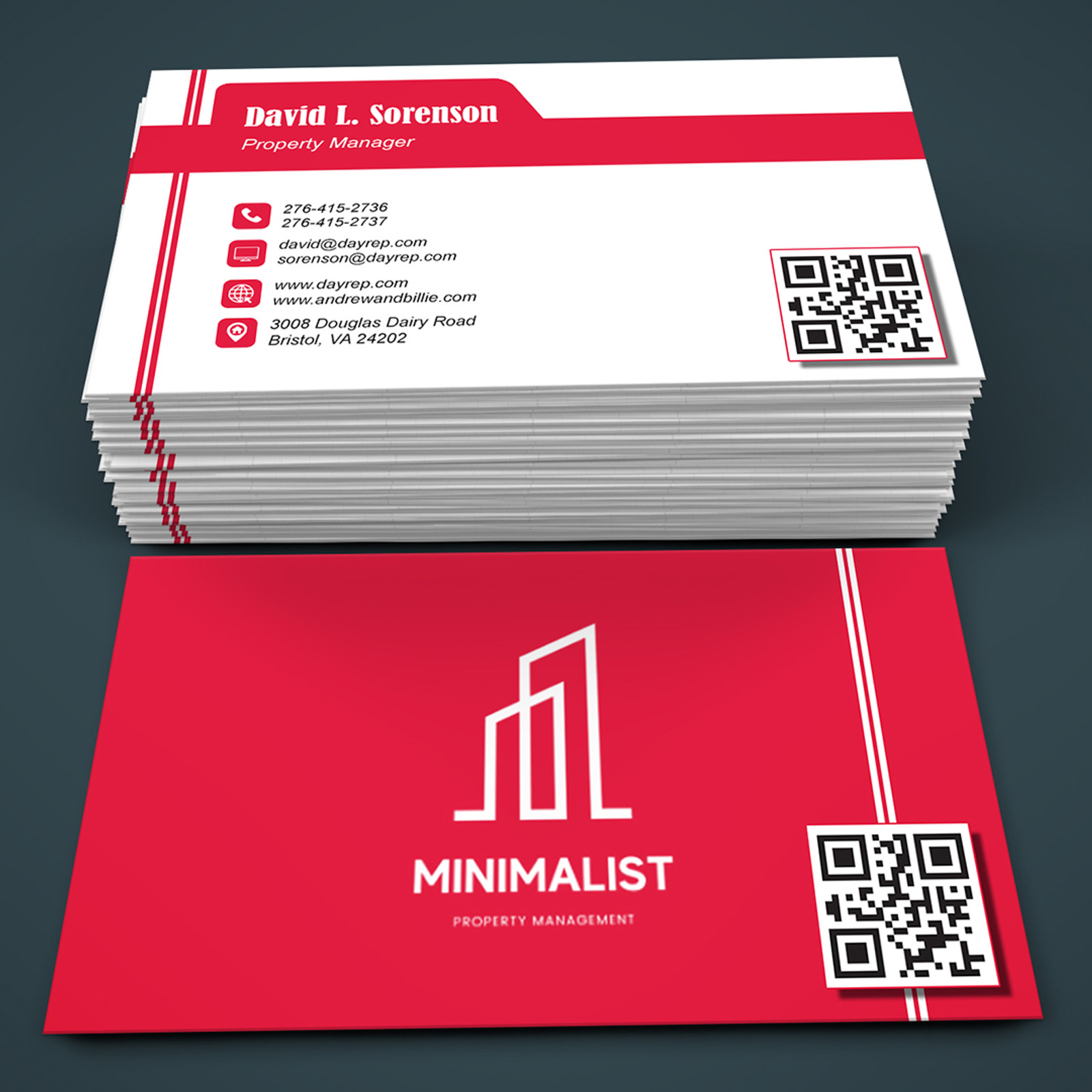 Sleek Executive Visiting Card Templates - TemplateMonster