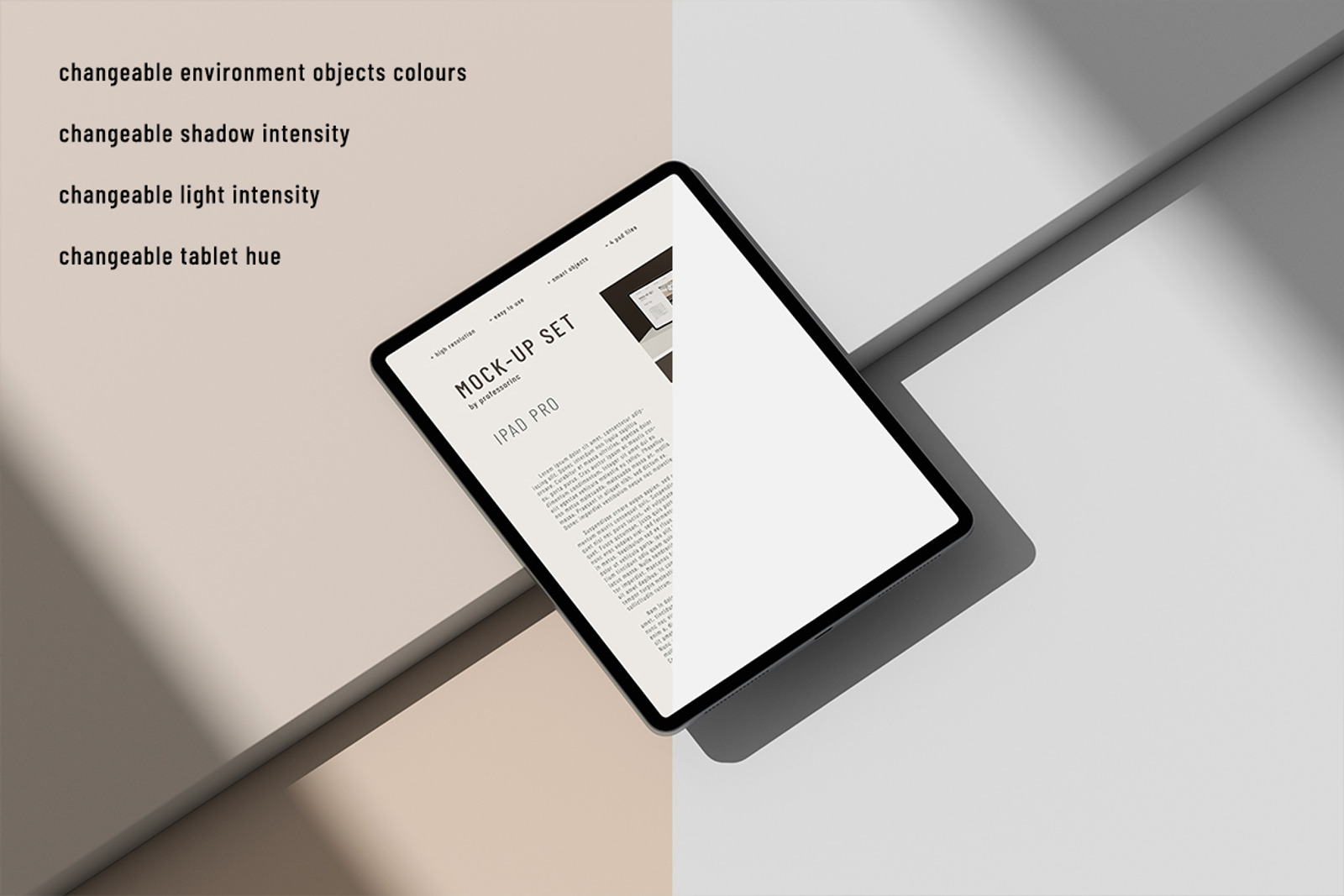 IPad Pro Screen Mockup - Set 2 #330957 - TemplateMonster