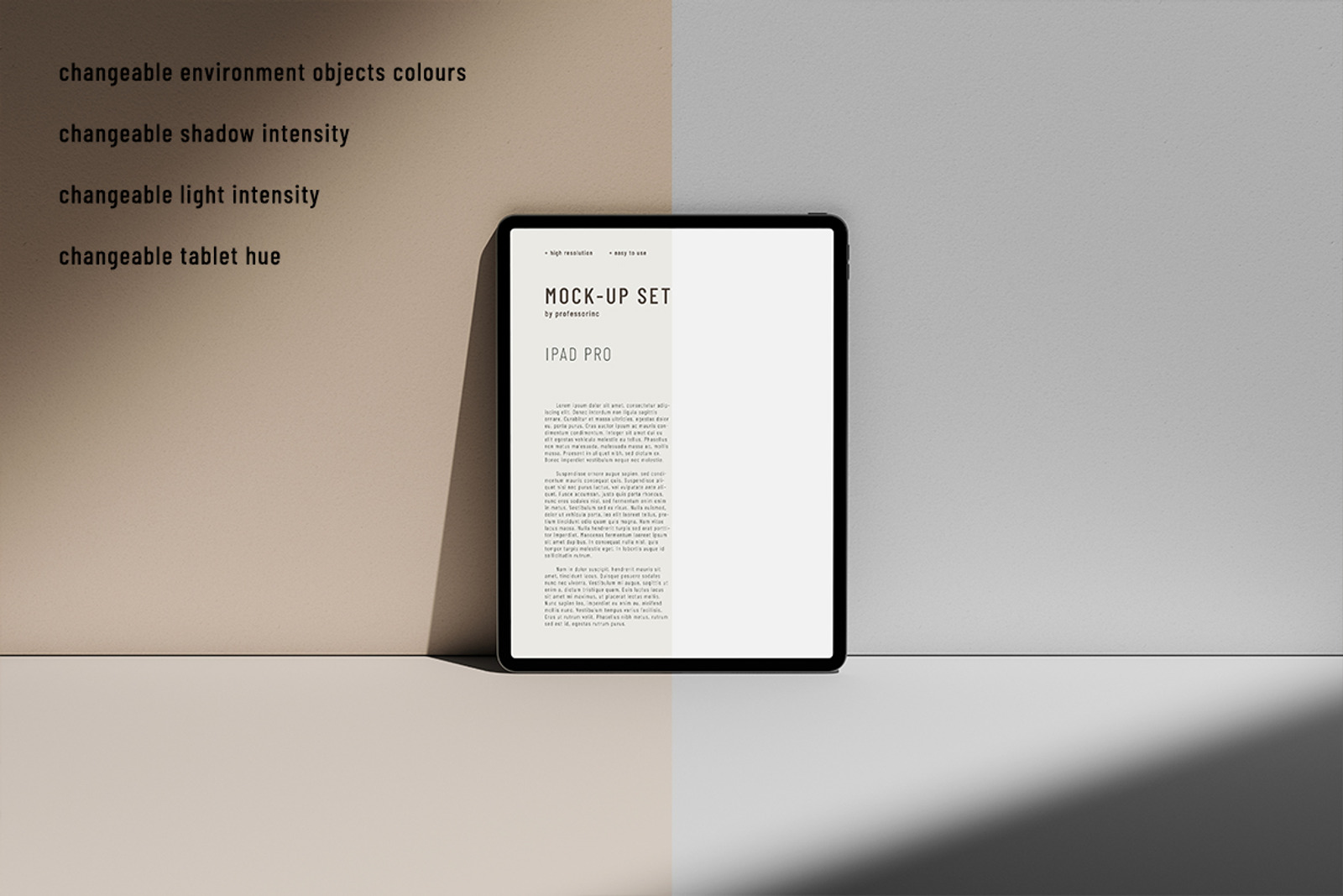 IPad Pro Screen Mockup Set #330954 - TemplateMonster