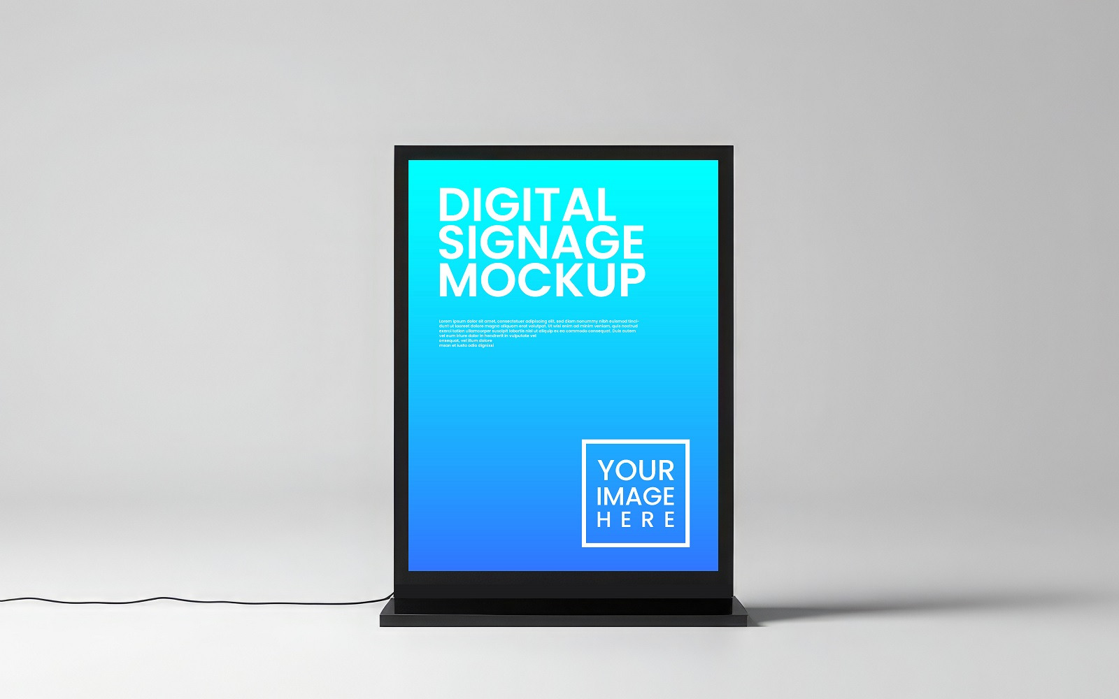 Digital Sign mockup Template V4 #382054 - TemplateMonster