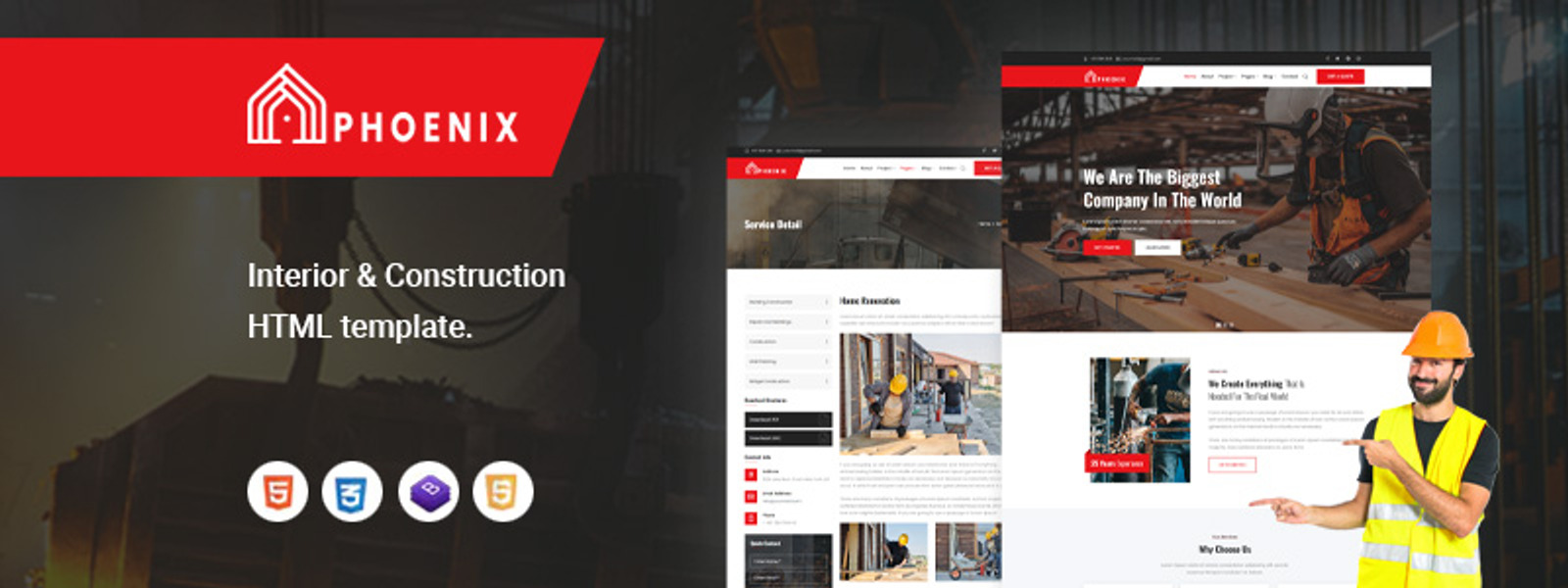Phoenix - Construction HTML 5 Design Template