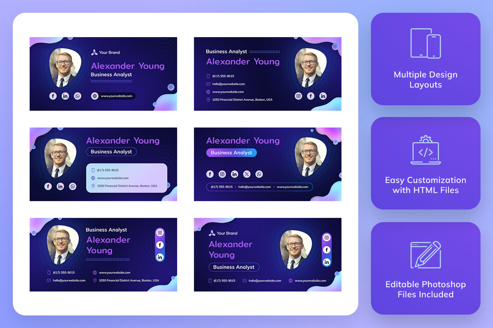 Email Signature - Banking and Finance - TemplateMonster
