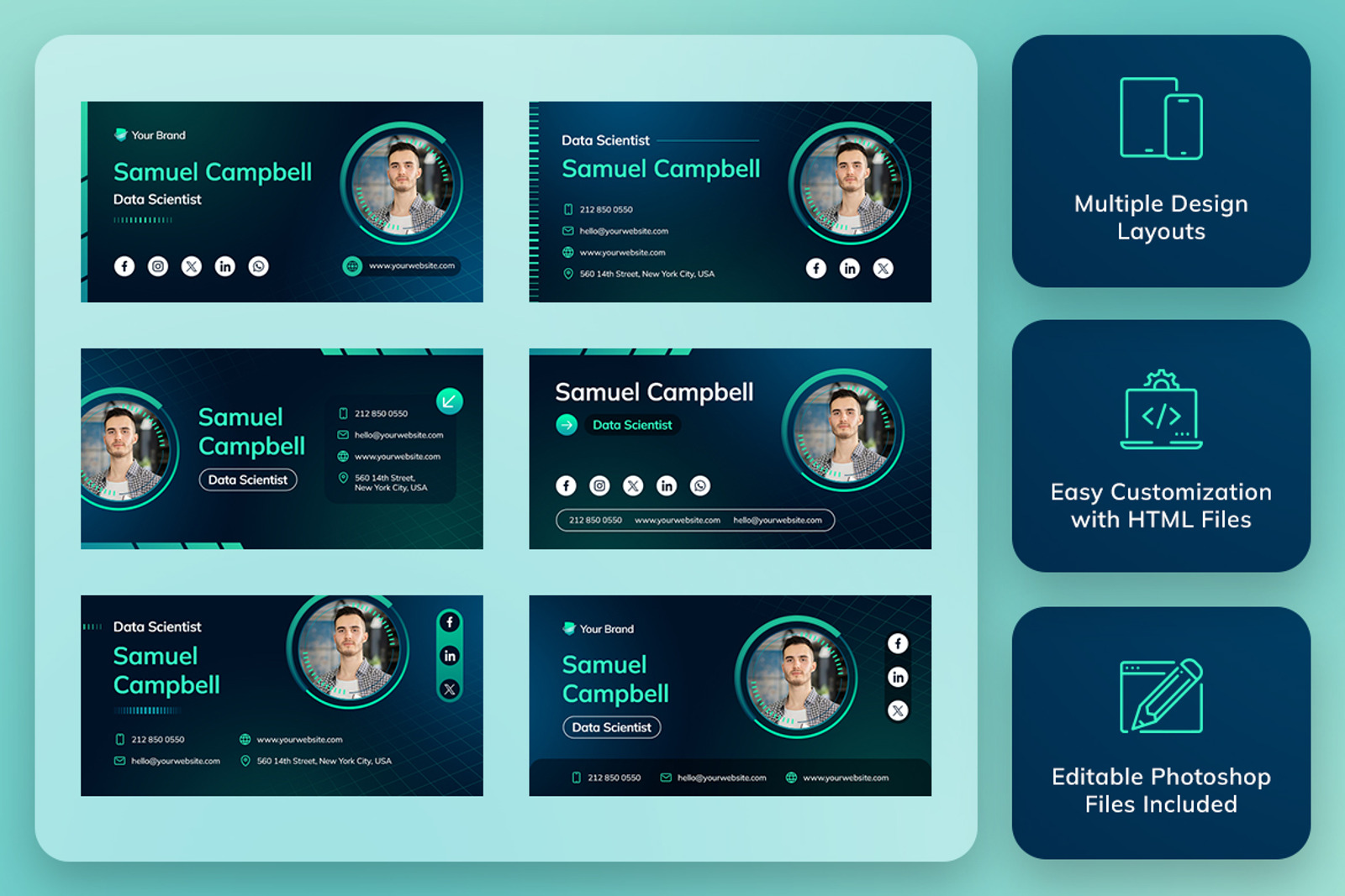 Email Signature - Cybersecurity #452510 - TemplateMonster