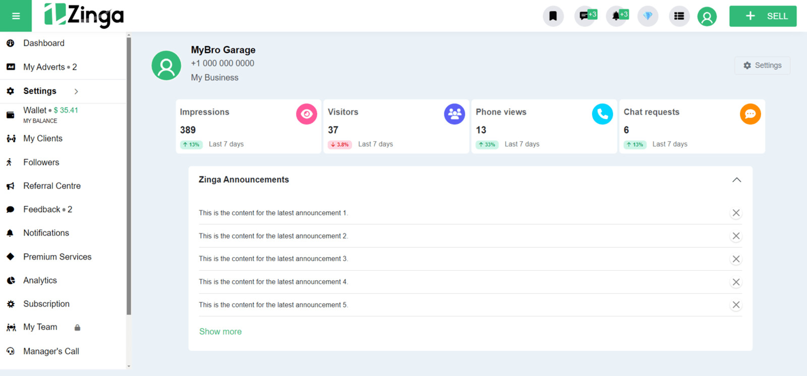 Zinga - Classified Ads & Multi-Vendor Marketplace HTML Template