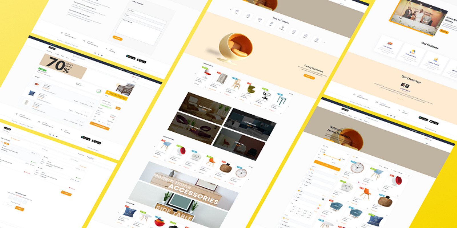 FURNIQ - A Responsive Furniture Ecommerce Website HTML Template