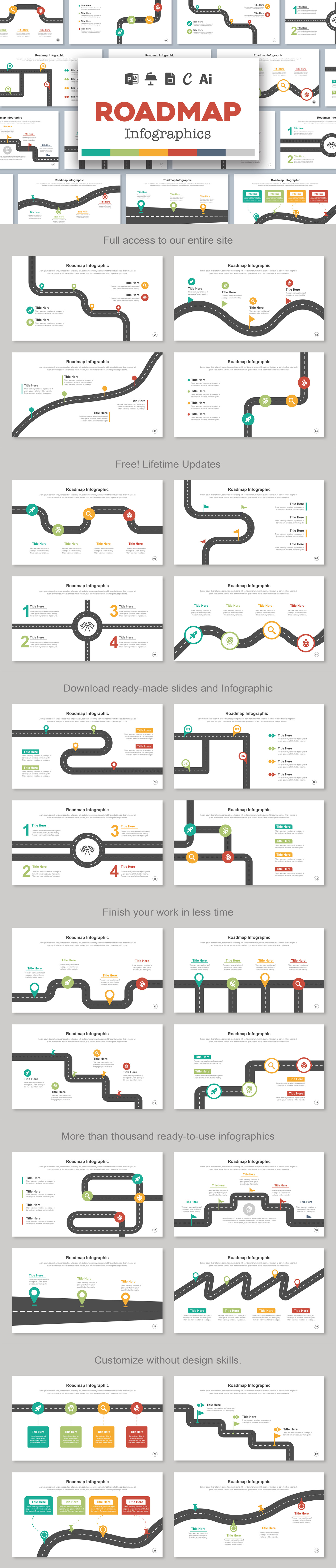 Roadmap Infographic Templates #372862 - TemplateMonster
