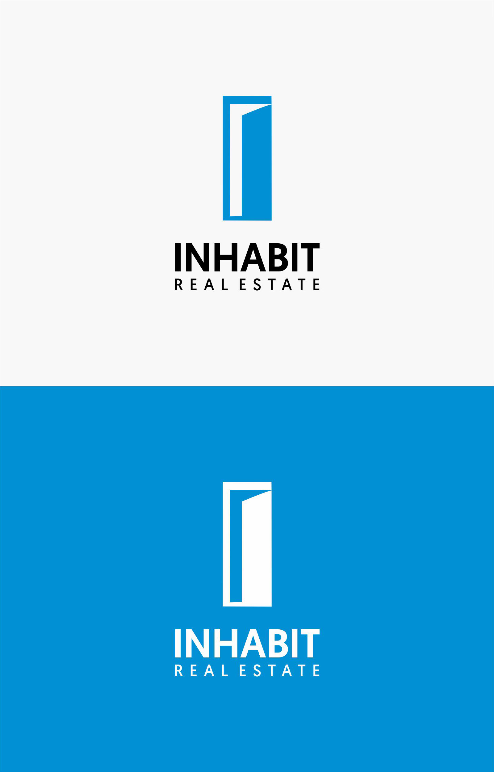 Inhabit Real Estate Logo Design Template - TemplateMonster