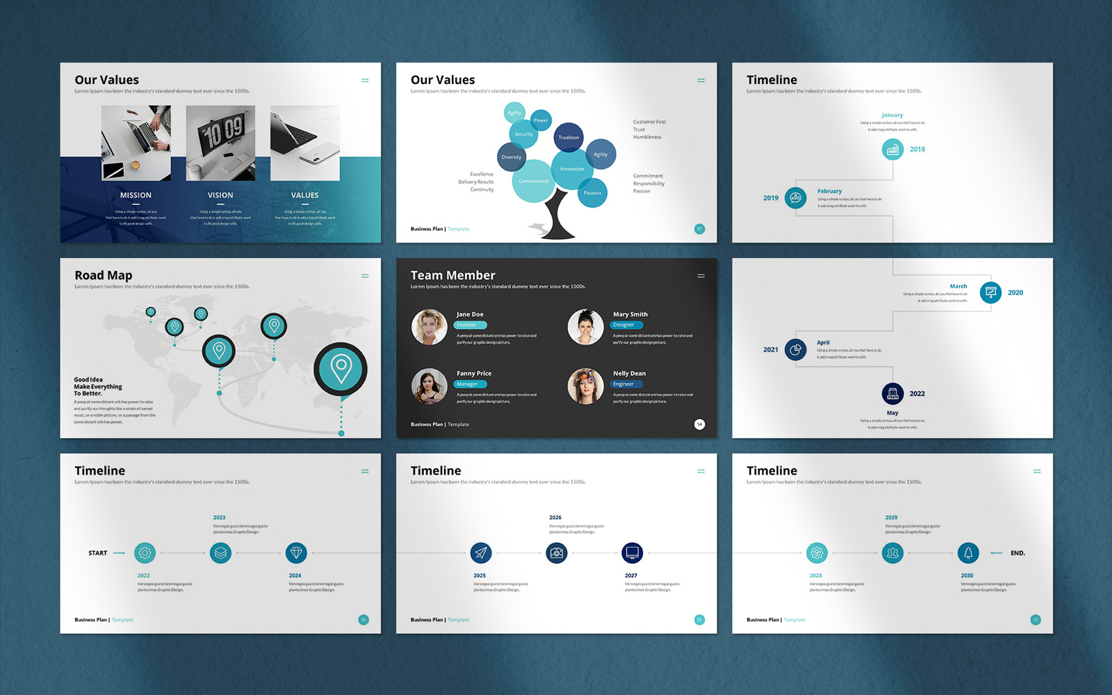 Best Business-Plan PowerPoint Template - TemplateMonster