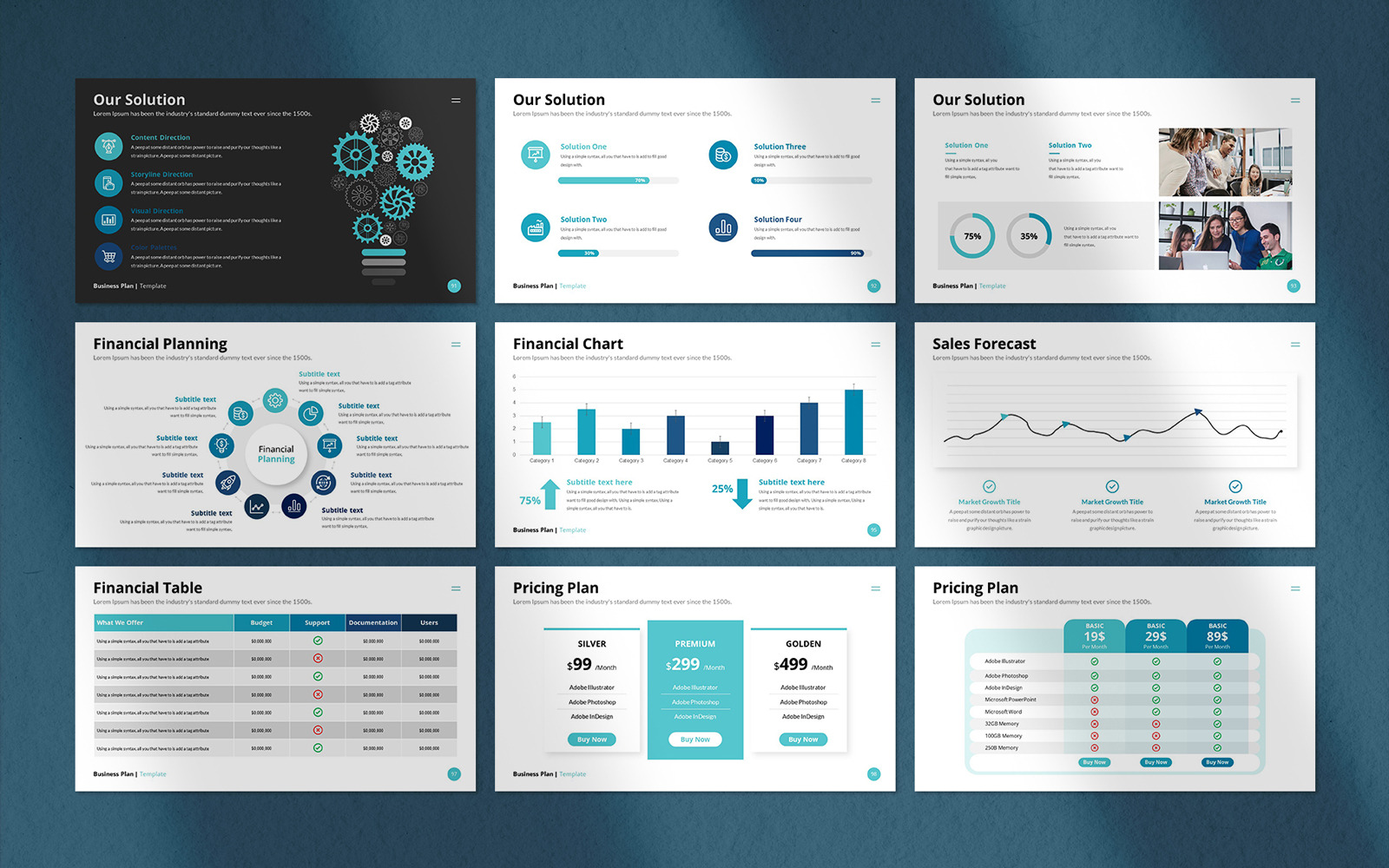 Best Business-Plan PowerPoint Template - TemplateMonster