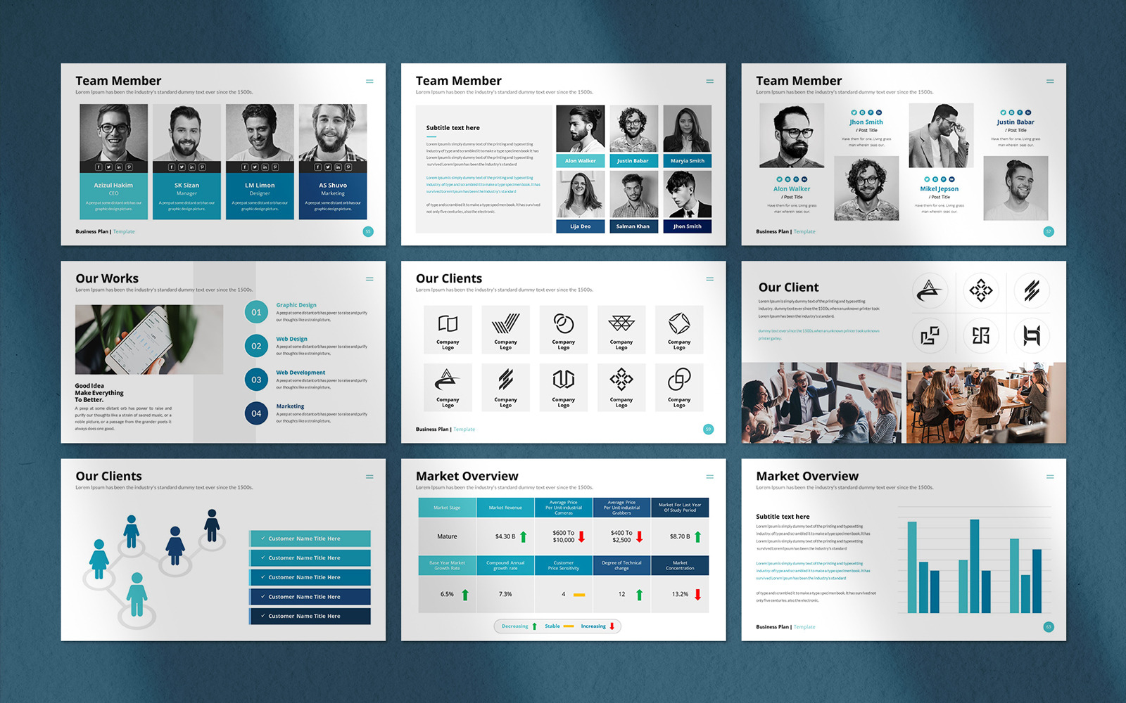 Best Business-Plan PowerPoint Template - TemplateMonster
