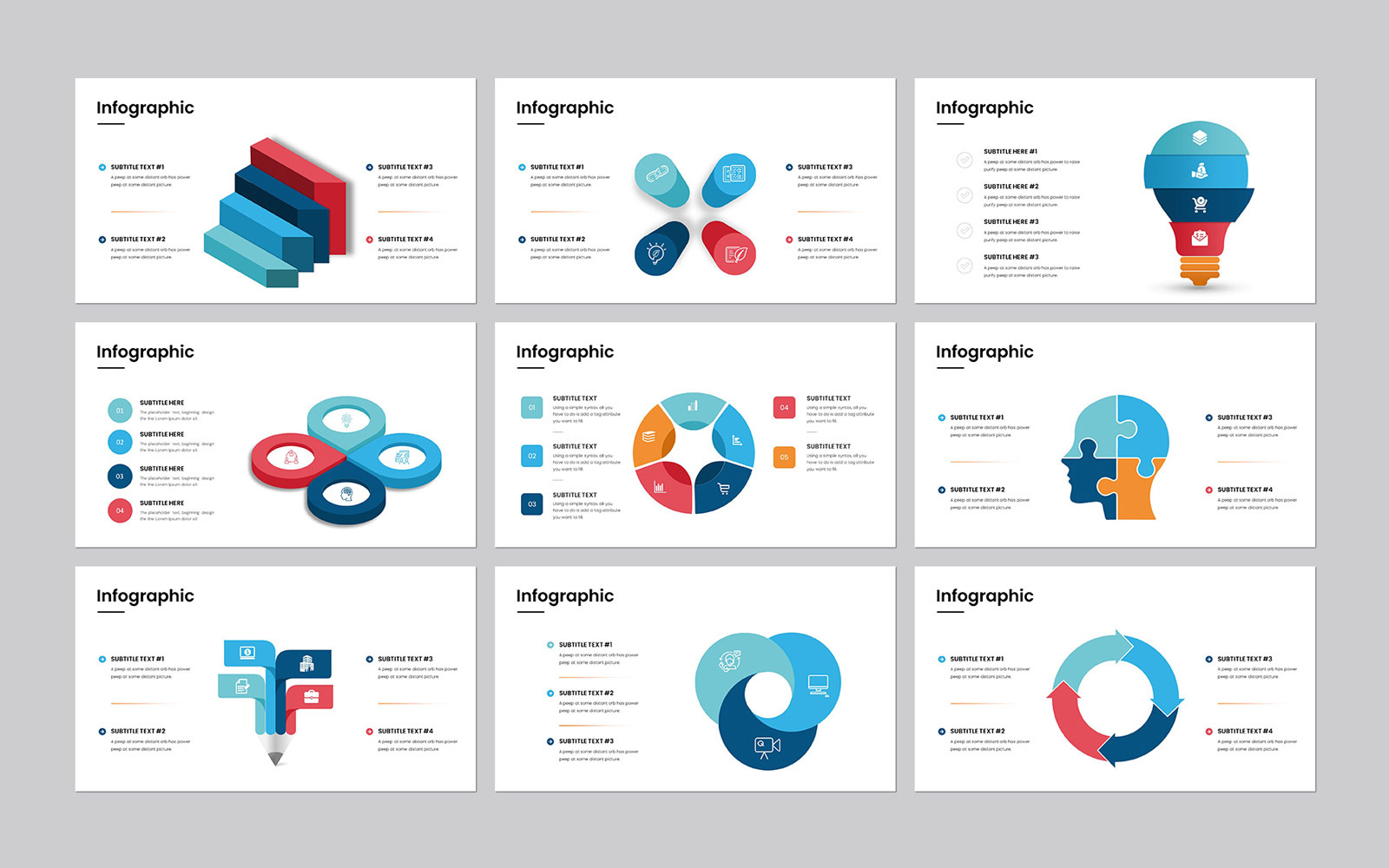 Infographic PowerPoint Layout #373880 - TemplateMonster