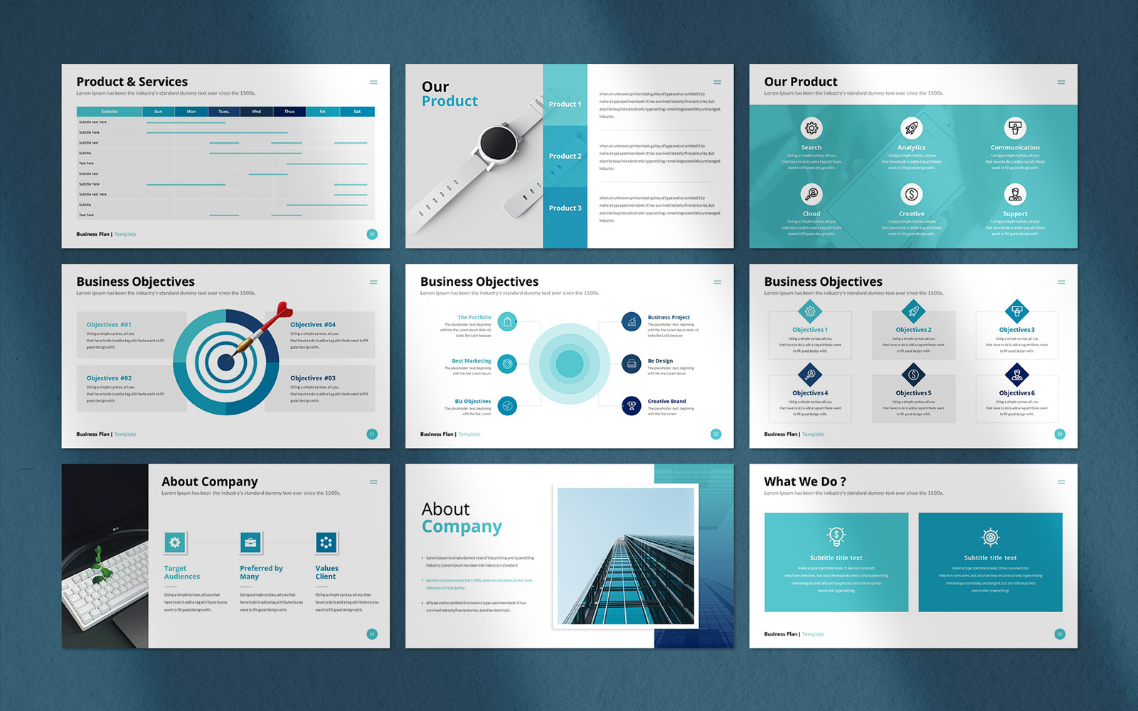 Best Business-Plan PowerPoint Template - TemplateMonster