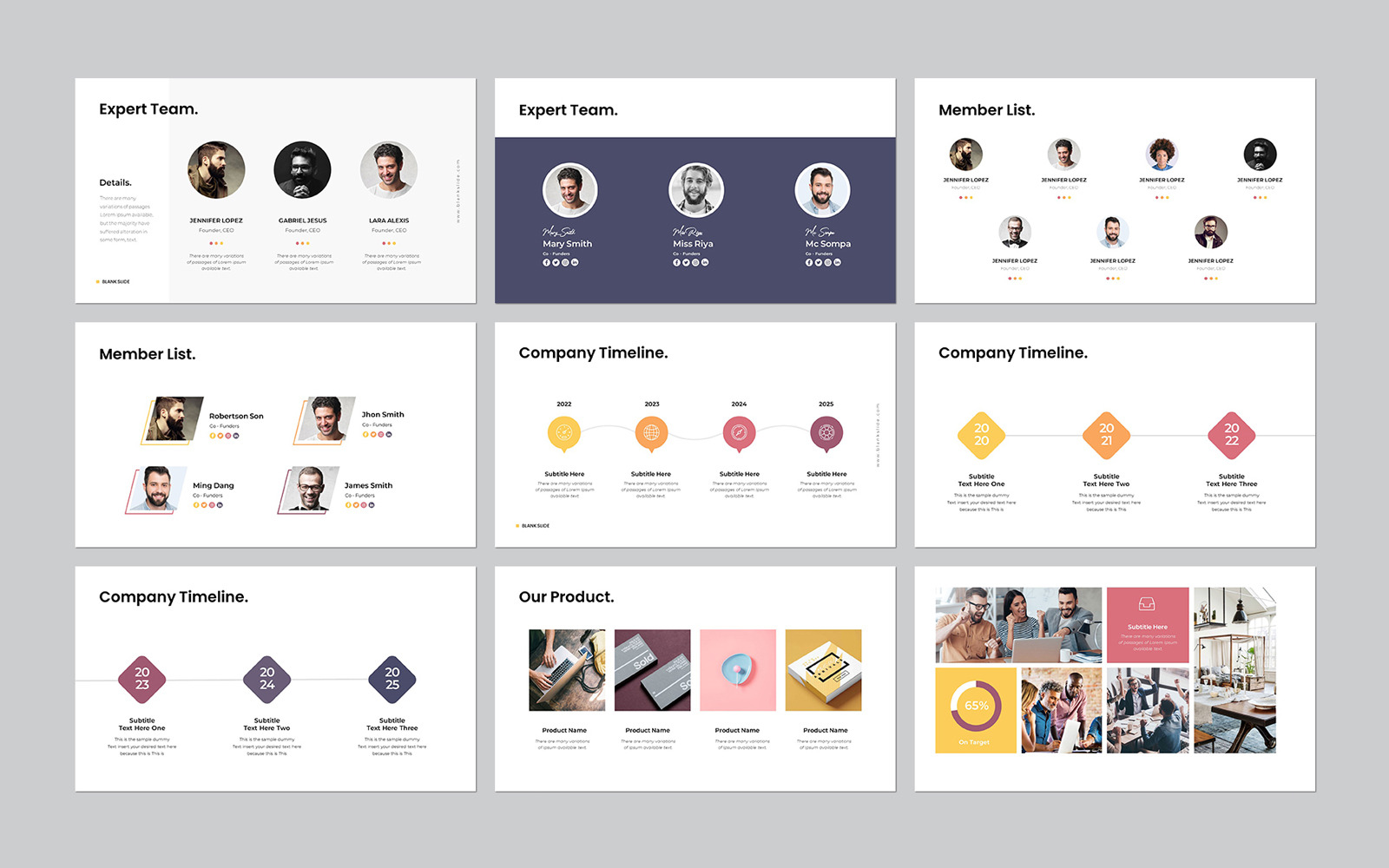 Zara PowerPoint Presentation Template - TemplateMonster