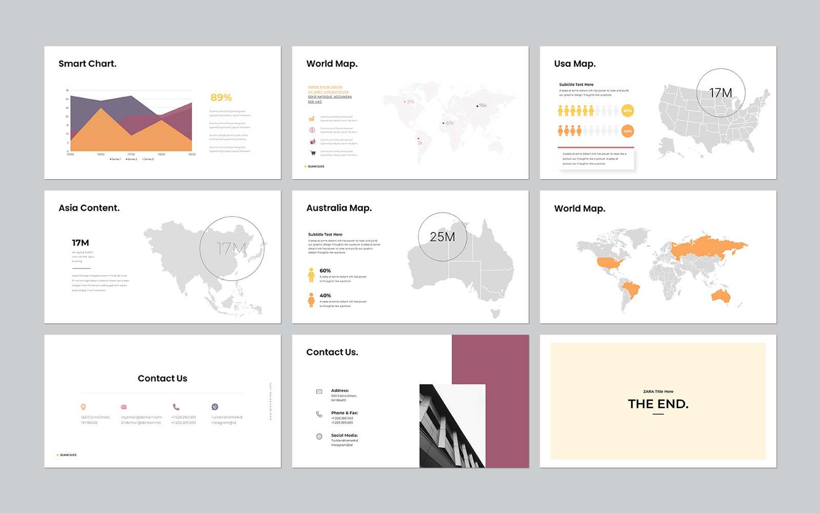 Zara PowerPoint Presentation Template - TemplateMonster