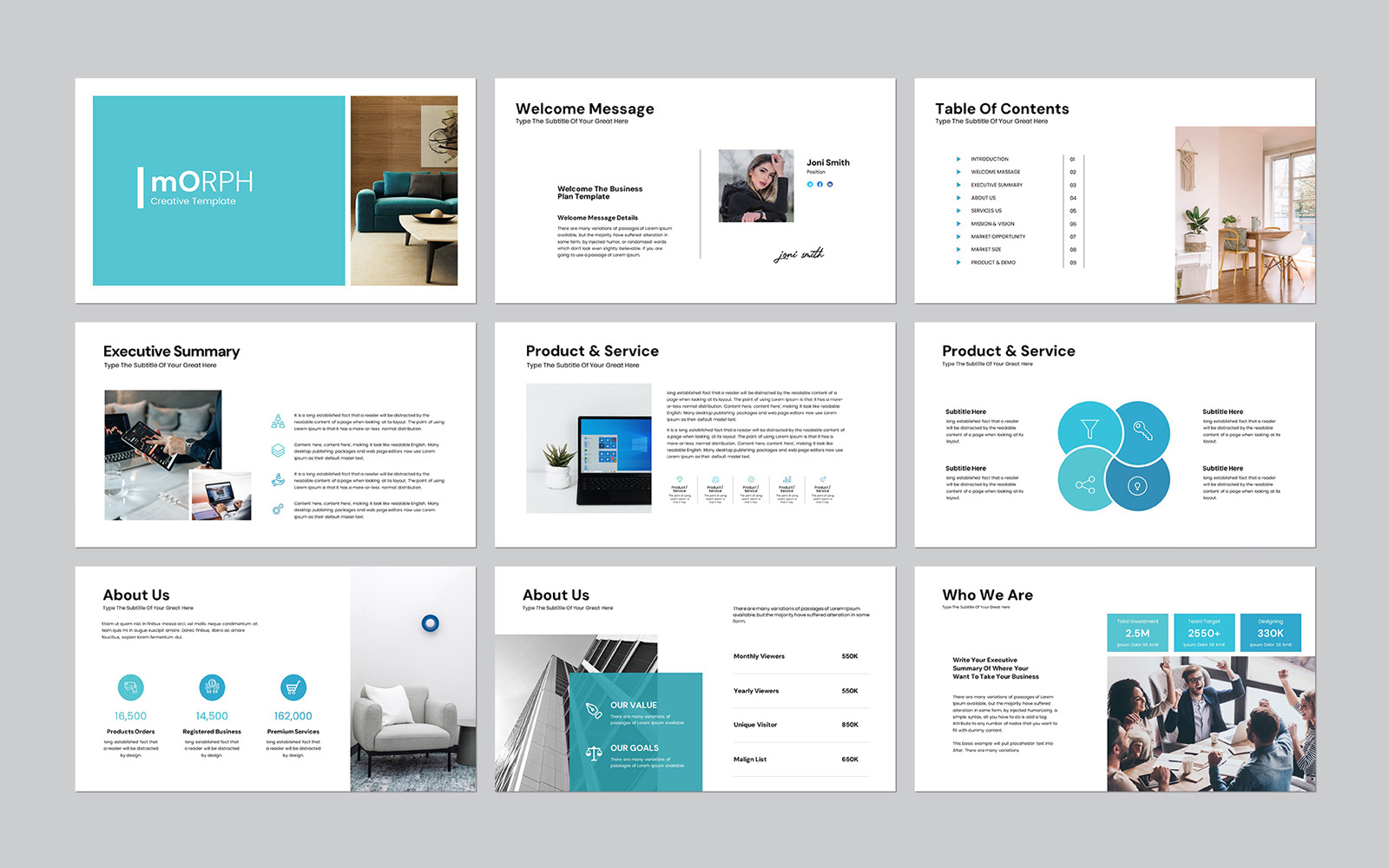 Morph Creative PowerPoint Template #383529 - TemplateMonster