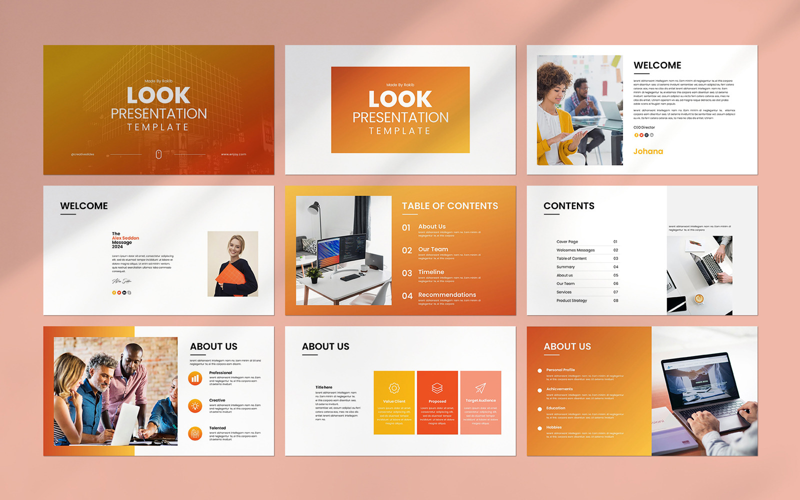 Look PowerPoint Presentation Template - TemplateMonster