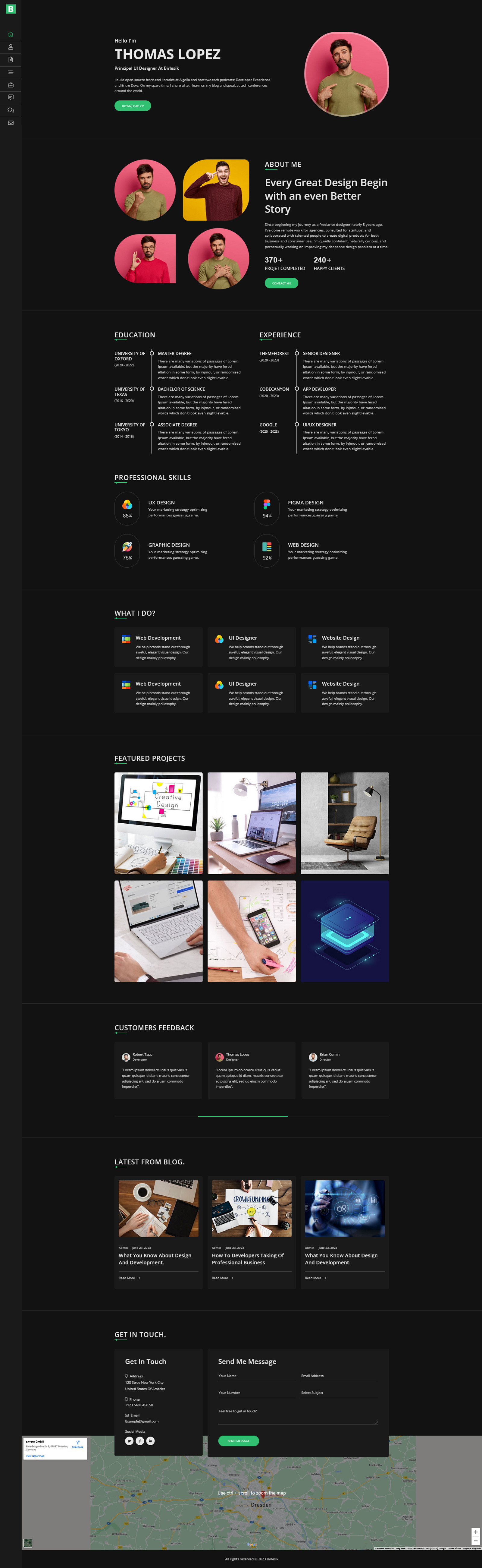 Birlesik - Personal Portfolio Resume HTML5 Theme