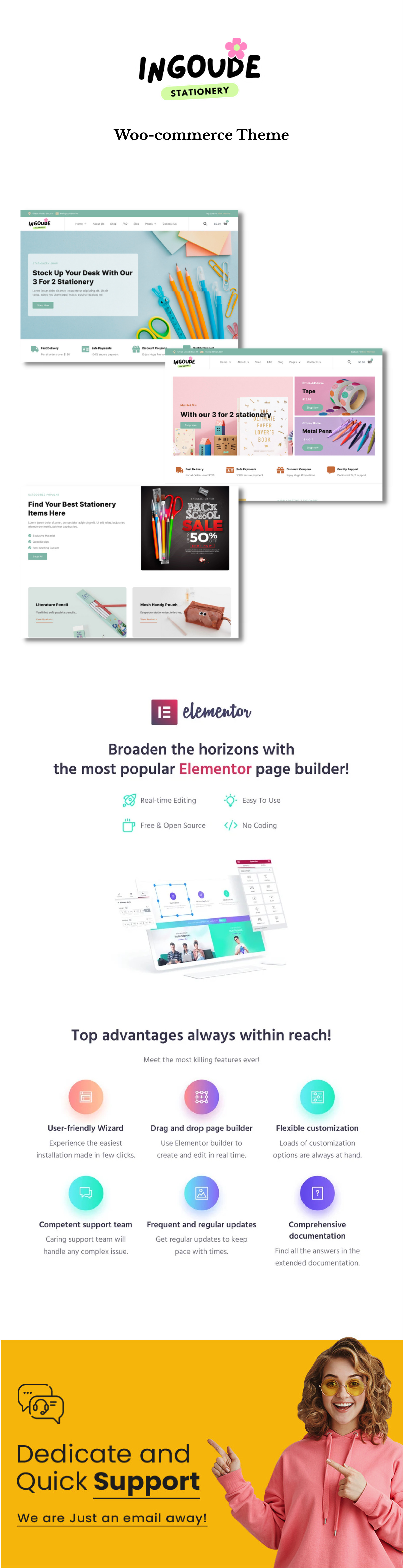 Ingoude - Stationery Store Woo-Commerce Theme