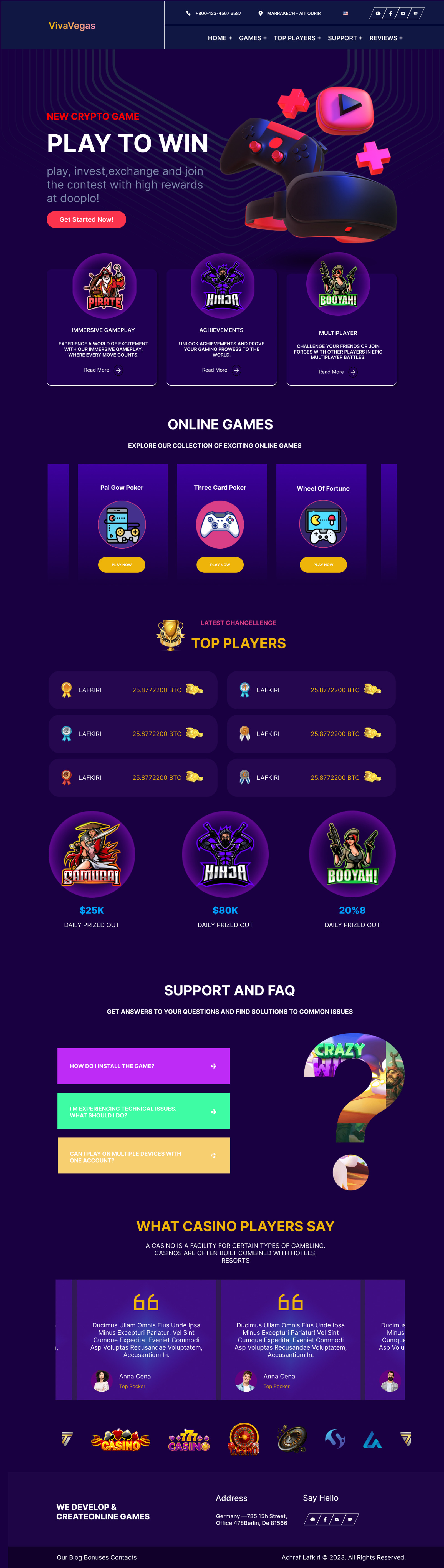 GameMaster - Casino and Gaming Figma Templates