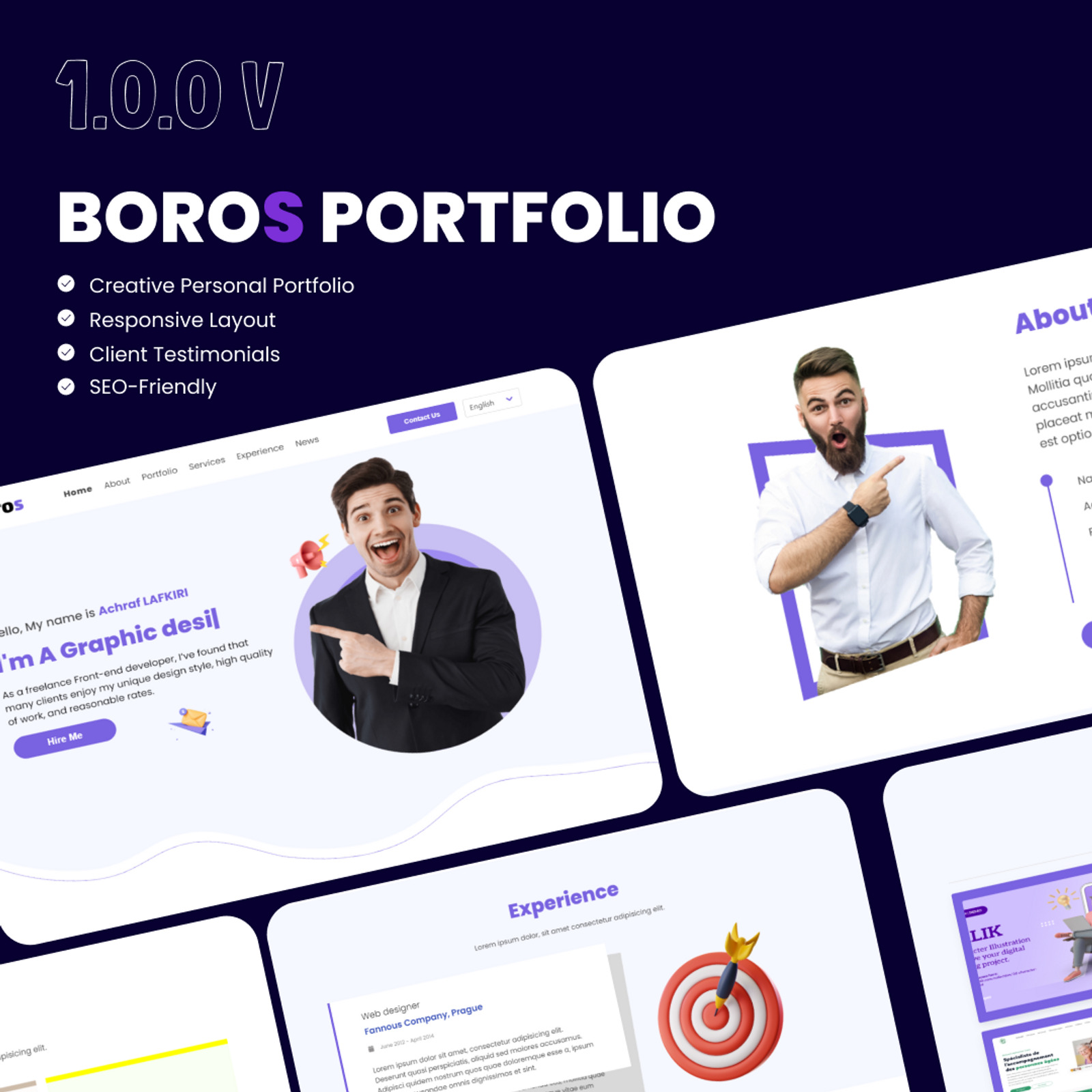 Boros - Creative Portfolio HTML Template - TemplateMonster