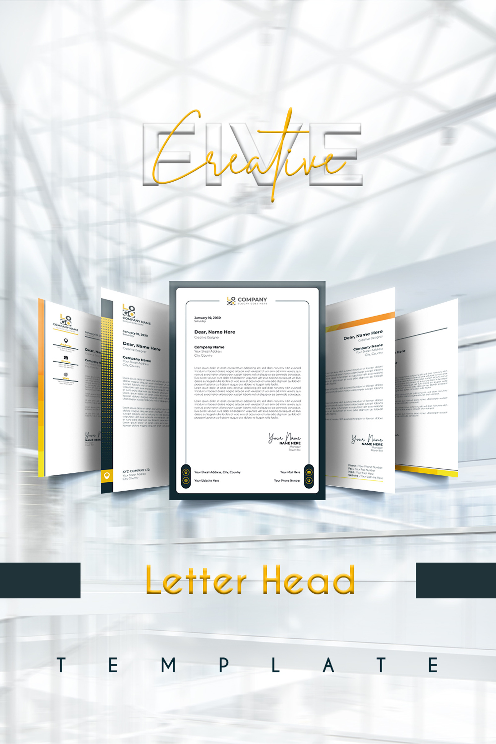 Corporate Business Letter Head Template - TemplateMonster