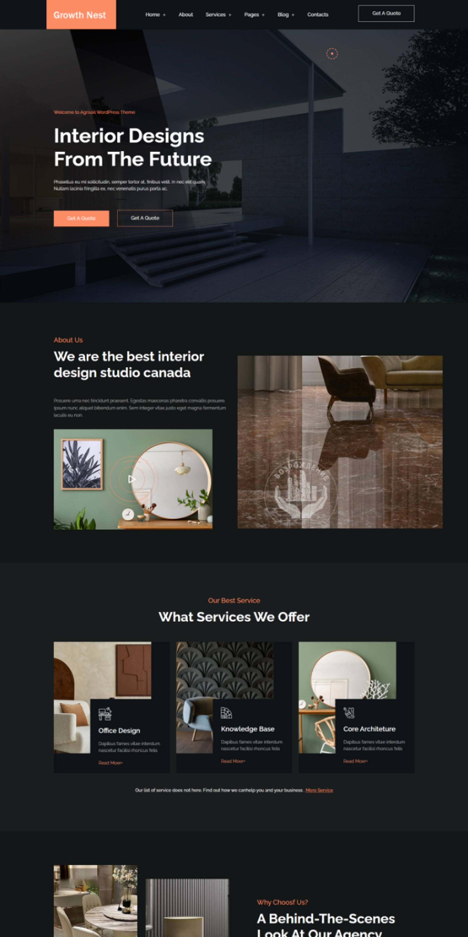 Growth Nest- Architecture & Interior HTML5 Template