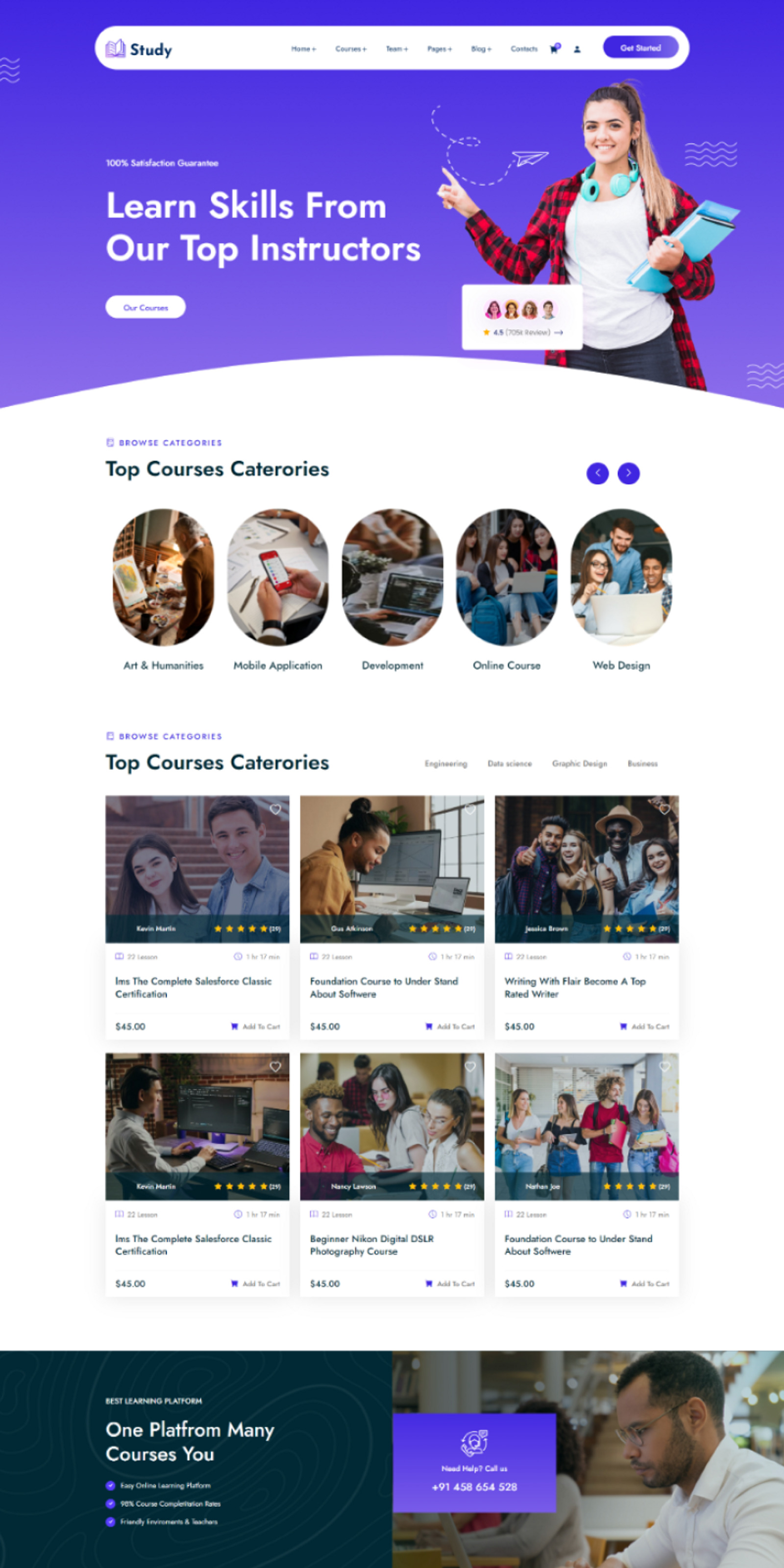 Study-Online Education Learning & LMS HTML Template