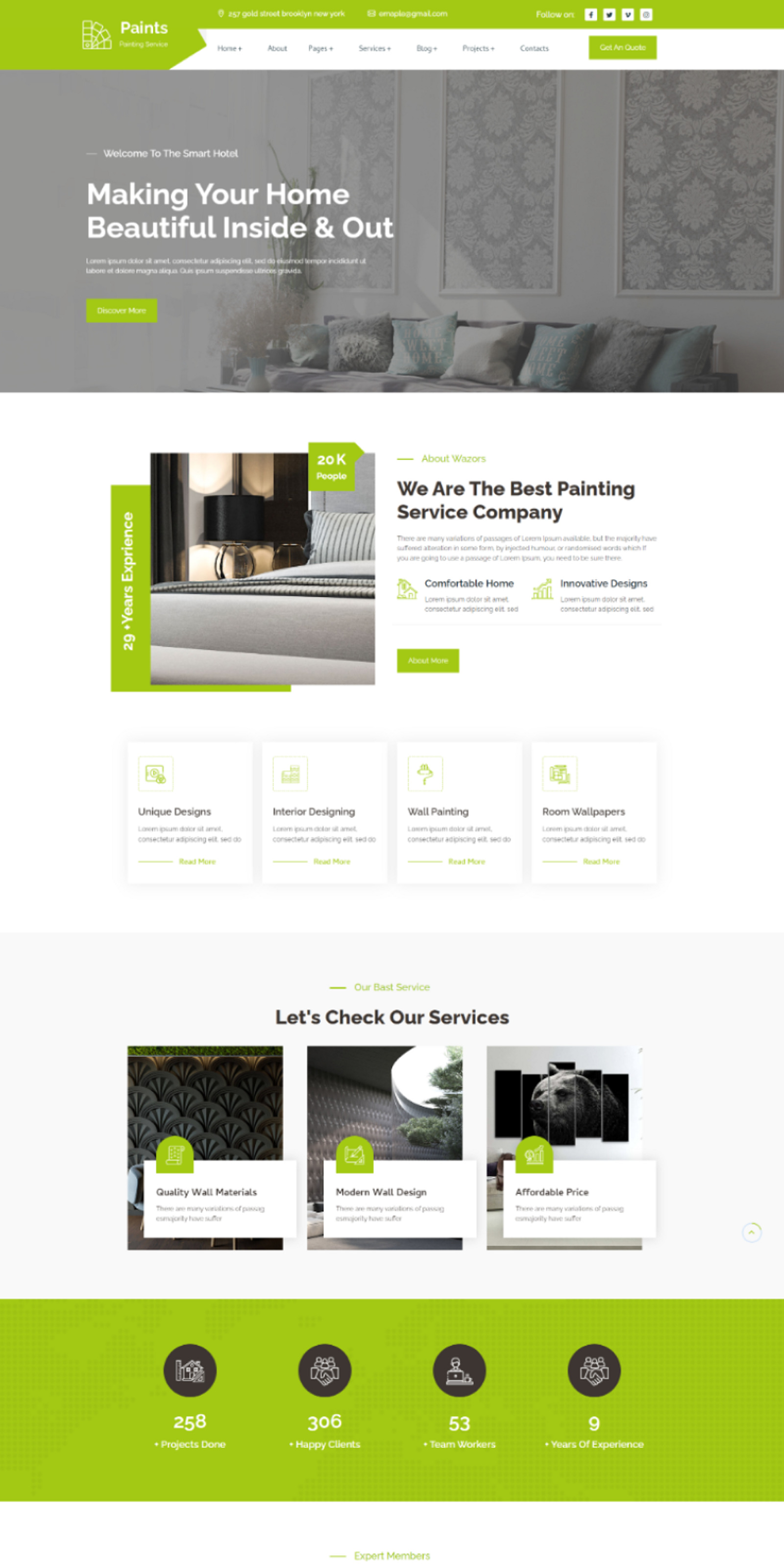 Paints-Painting & Wallpapering HTML Template