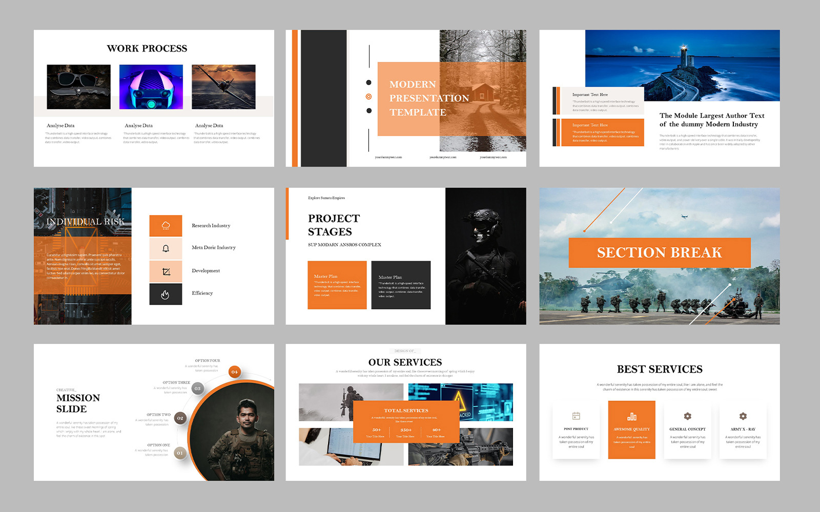 Thunder-Bold PowerPoint Presentation Template