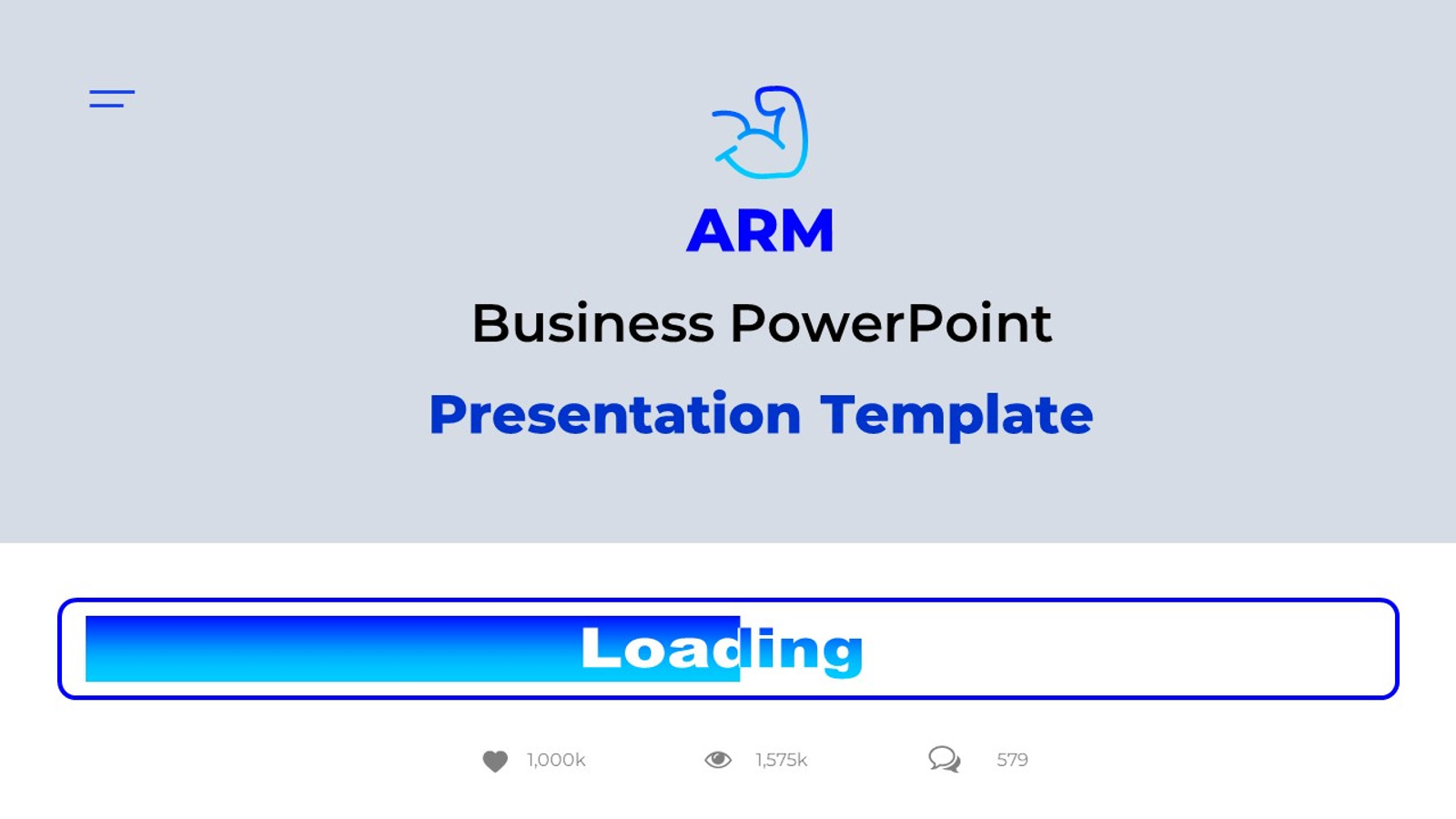 Business Arm PowerPoint Template Updated - TemplateMonster