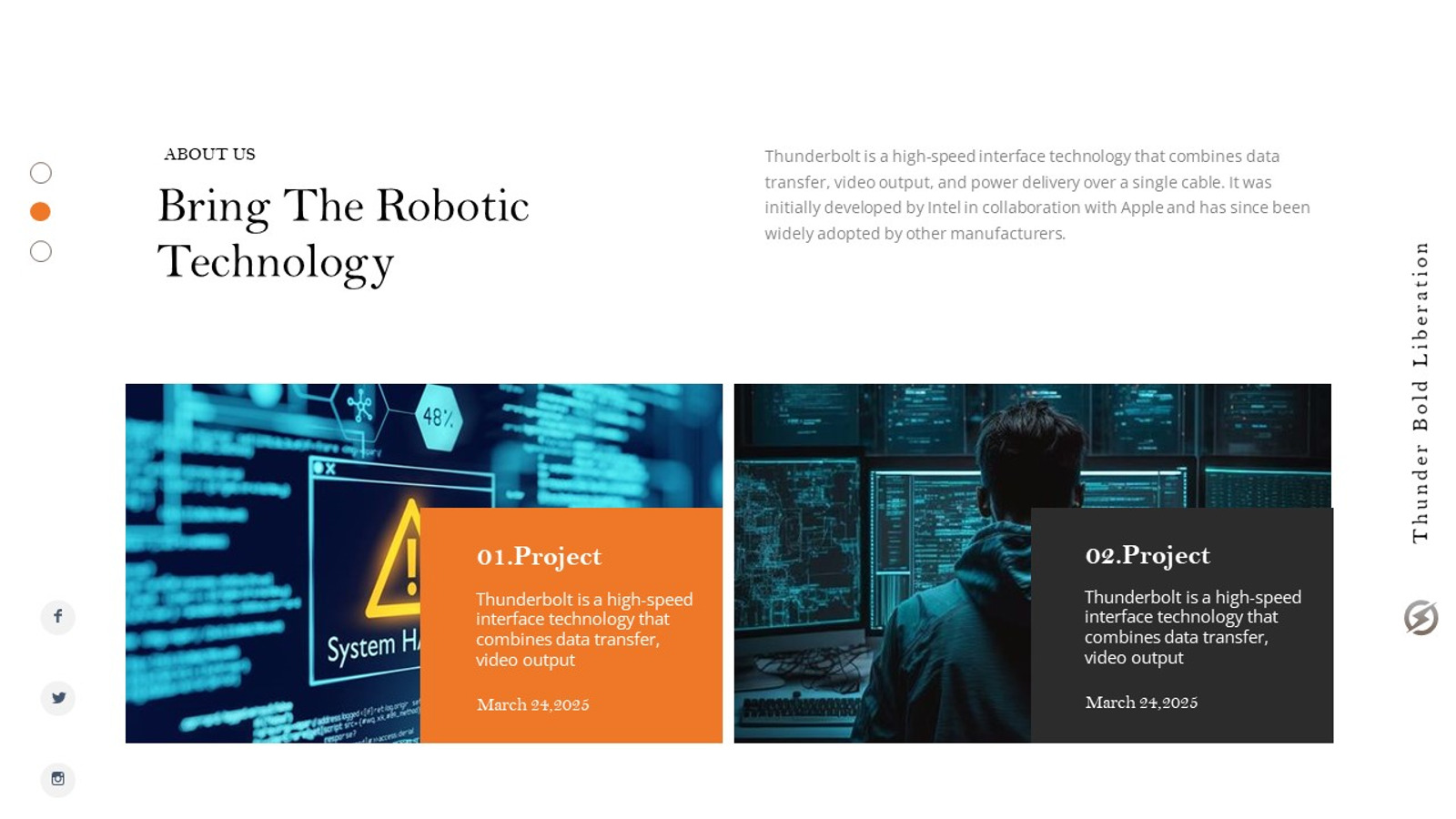 Thunder-Bold PowerPoint Presentation Template