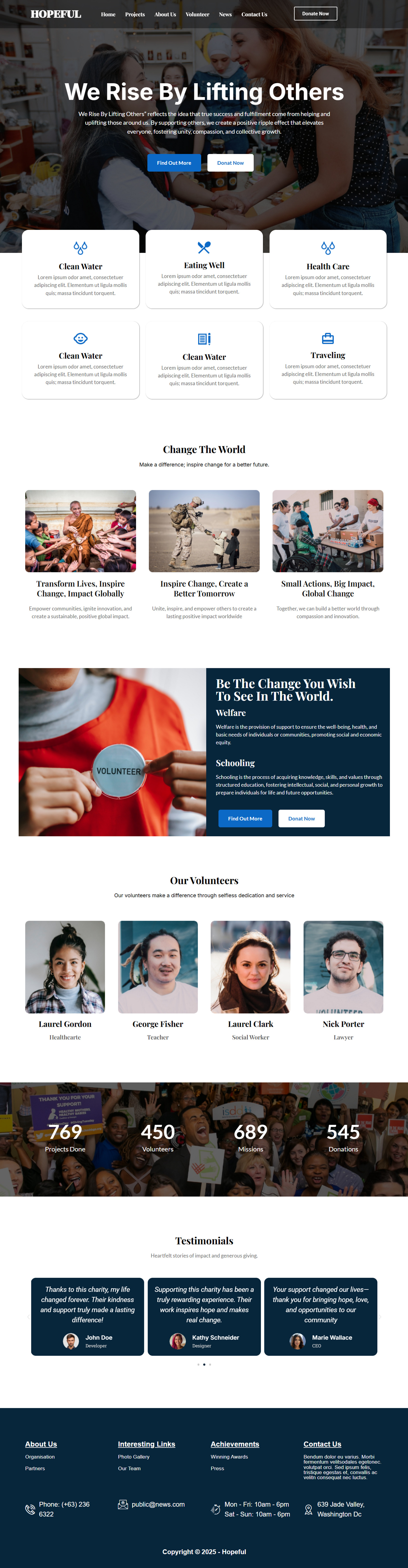 Hopeful - Charity & Donation WordPress Theme