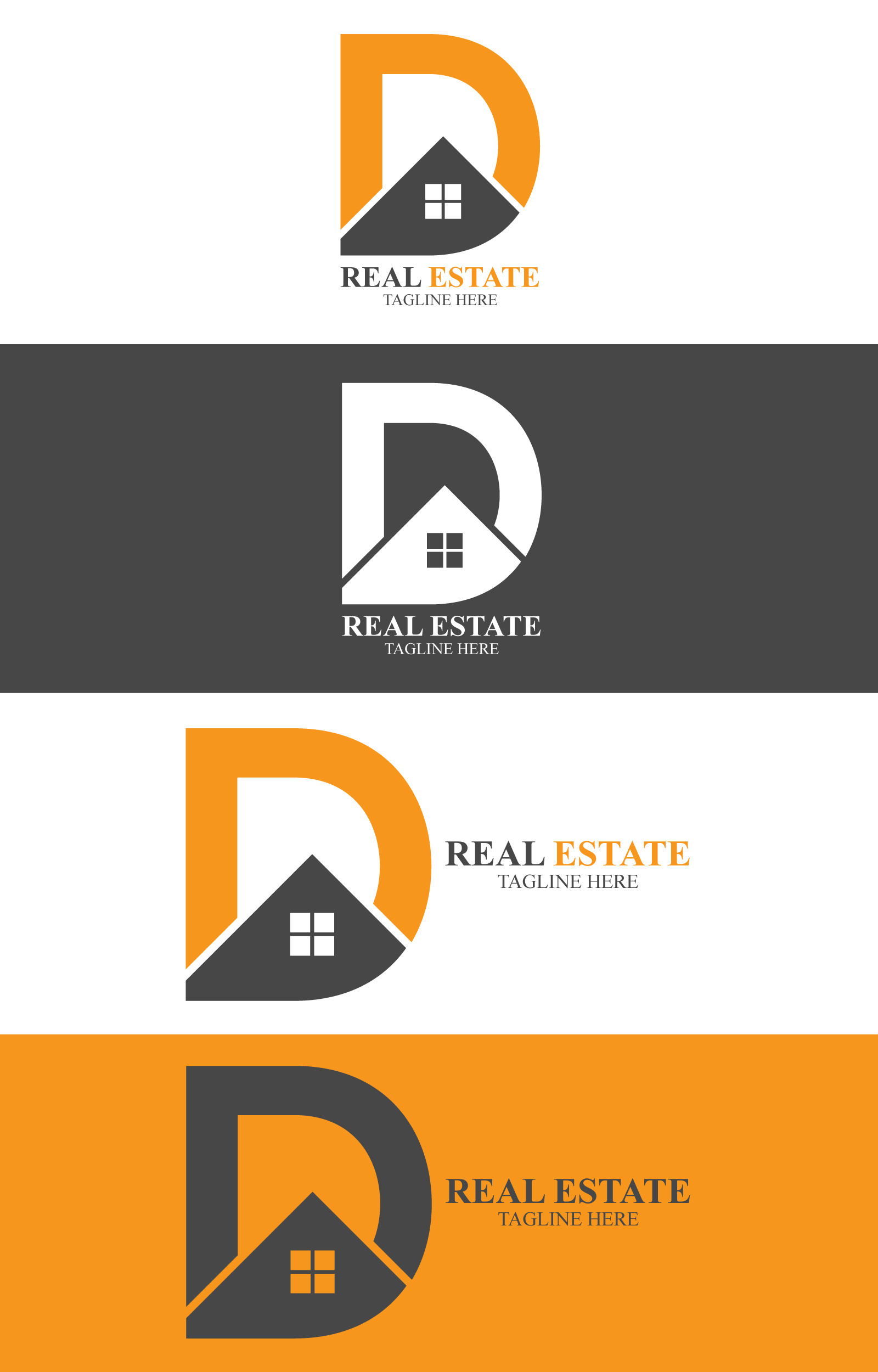 D Real Estate Logo Template #369424 - TemplateMonster