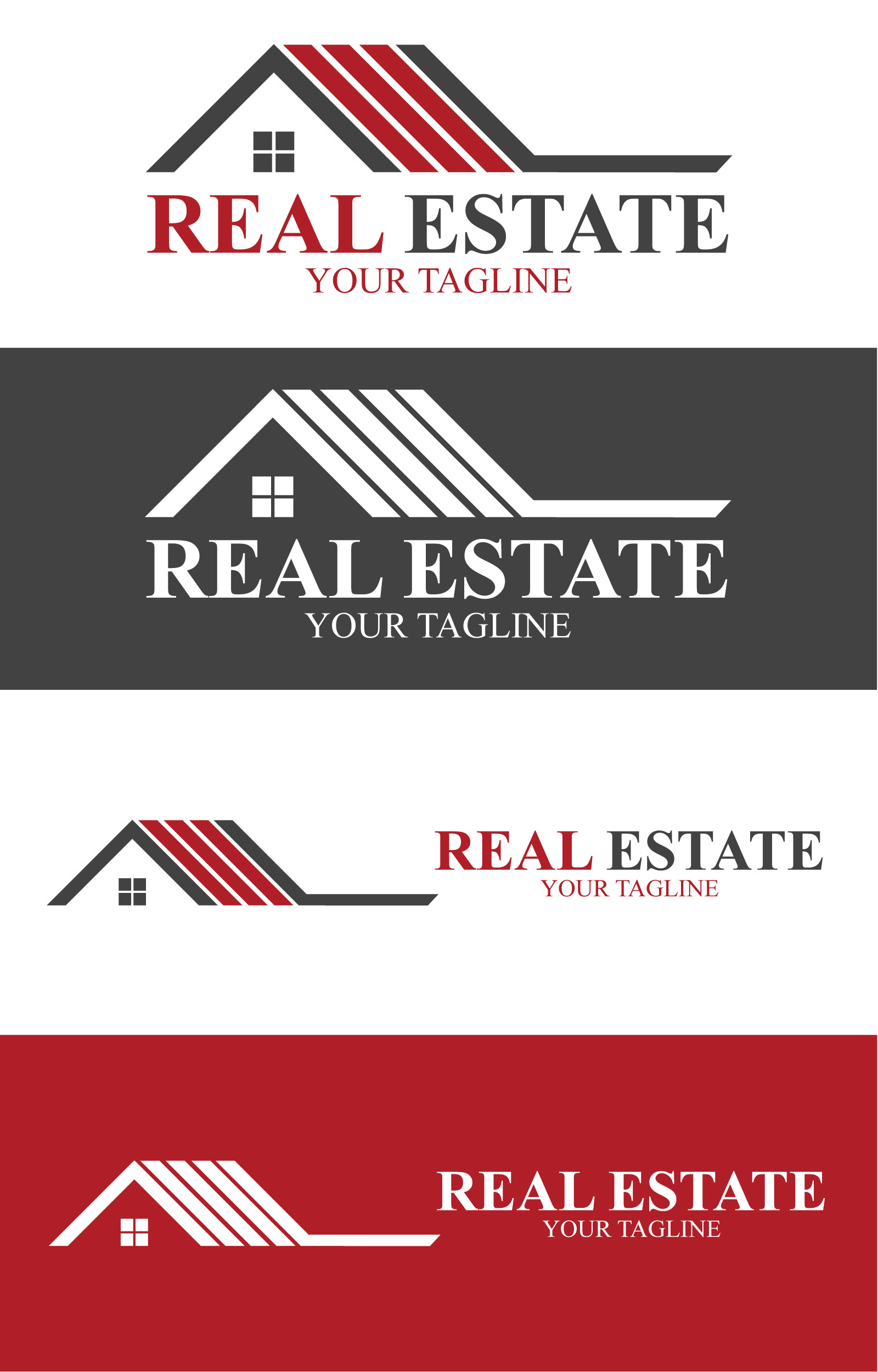 Unique Real Estate Logo Design #368694 - TemplateMonster